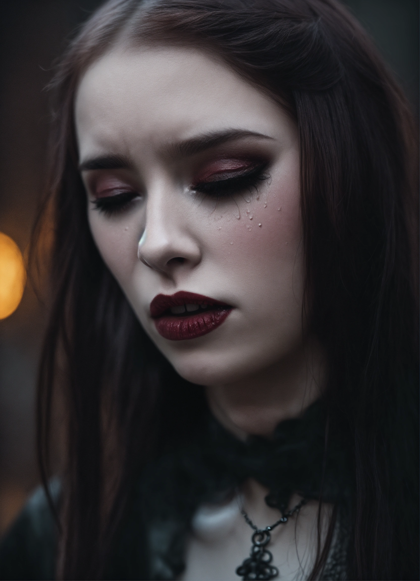 Lexica - Pale gothic vampire crying