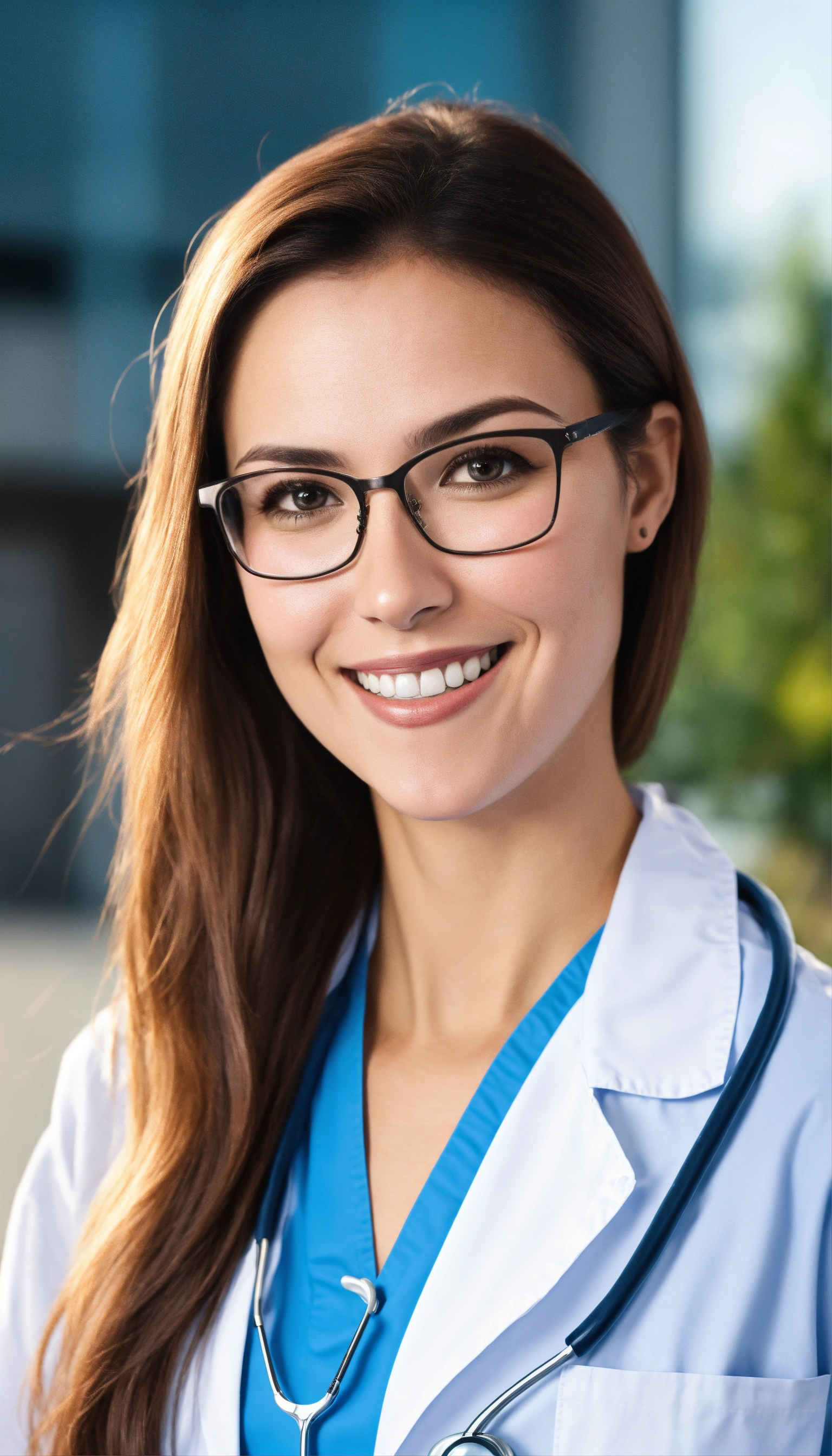 Lexica - A female doctor about 30 years old, professional, smiling ...