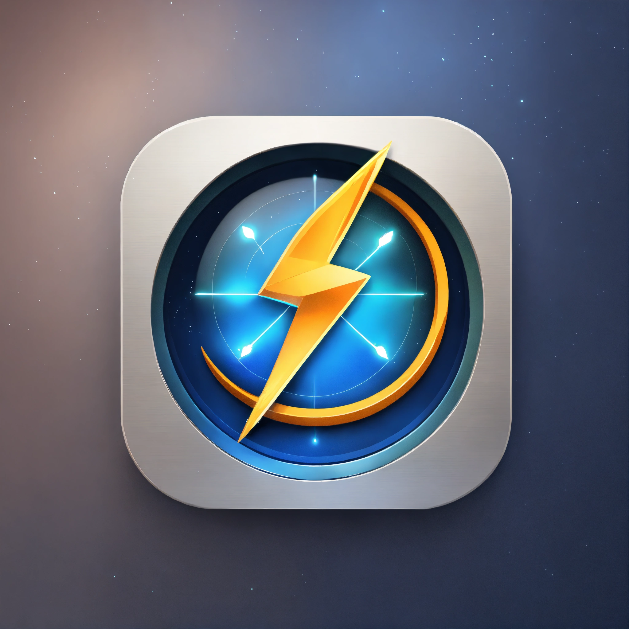 Lexica - Modern iOS app icon for Ethernet configuration, lighting bolt ...