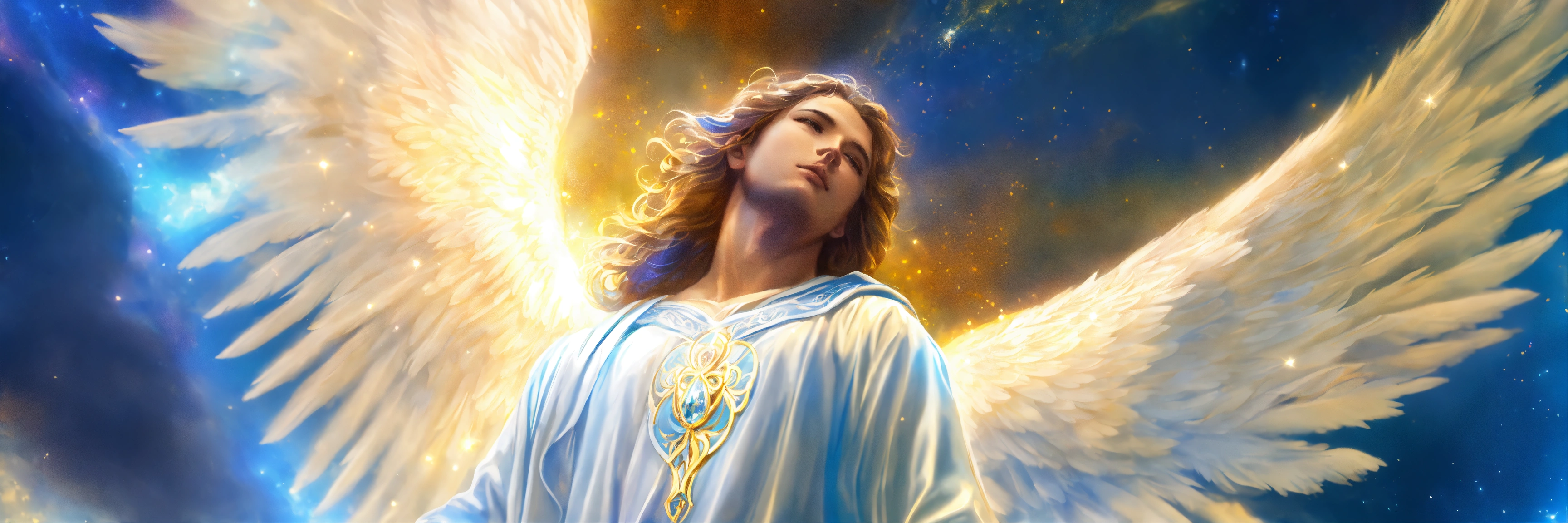 Lexica - Angel moving up beautiful uplifting spiritual visionary scene ...