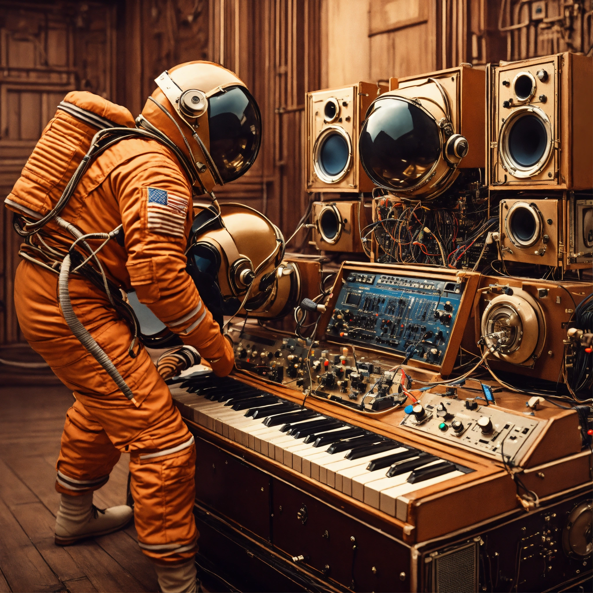 Lexica - Intricate detailed artwork two astronauts playing on an ...