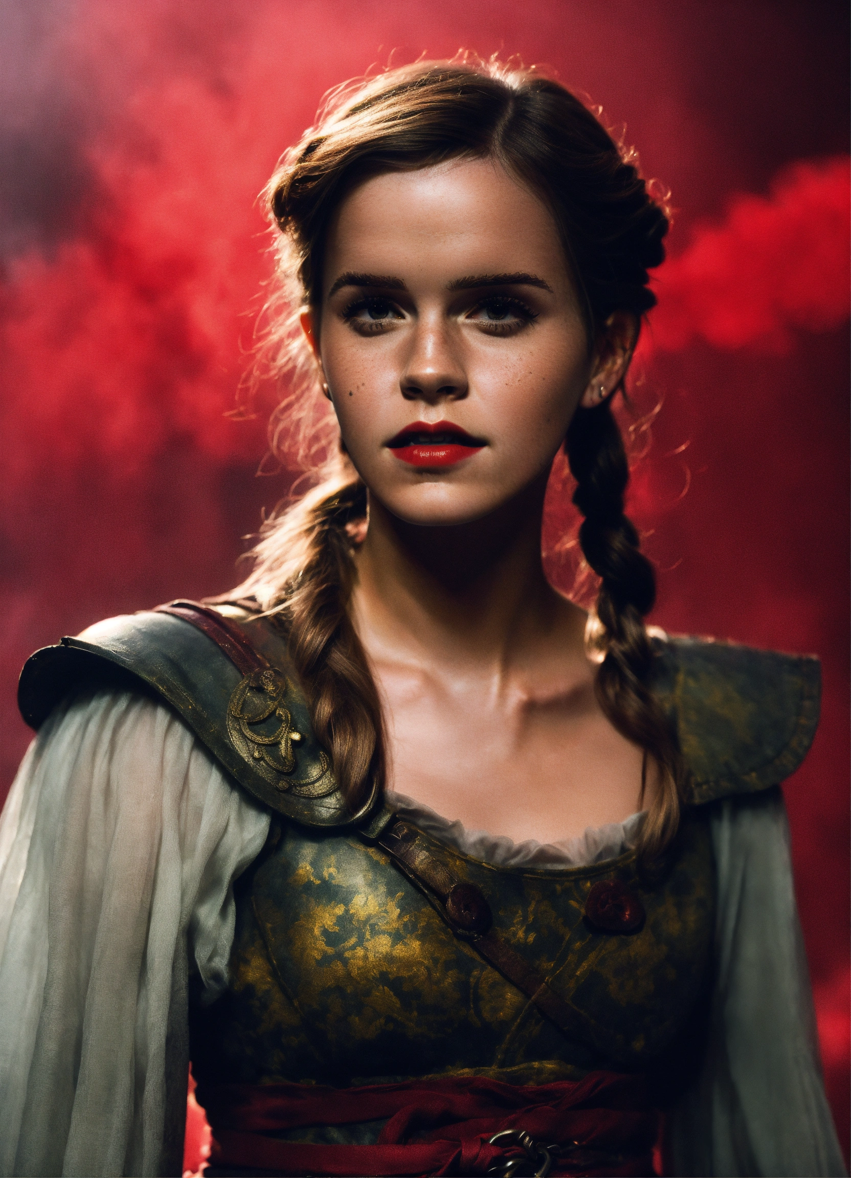 Lexica - A photo quality portrait of Emma Watson as a beautiful warrior ...