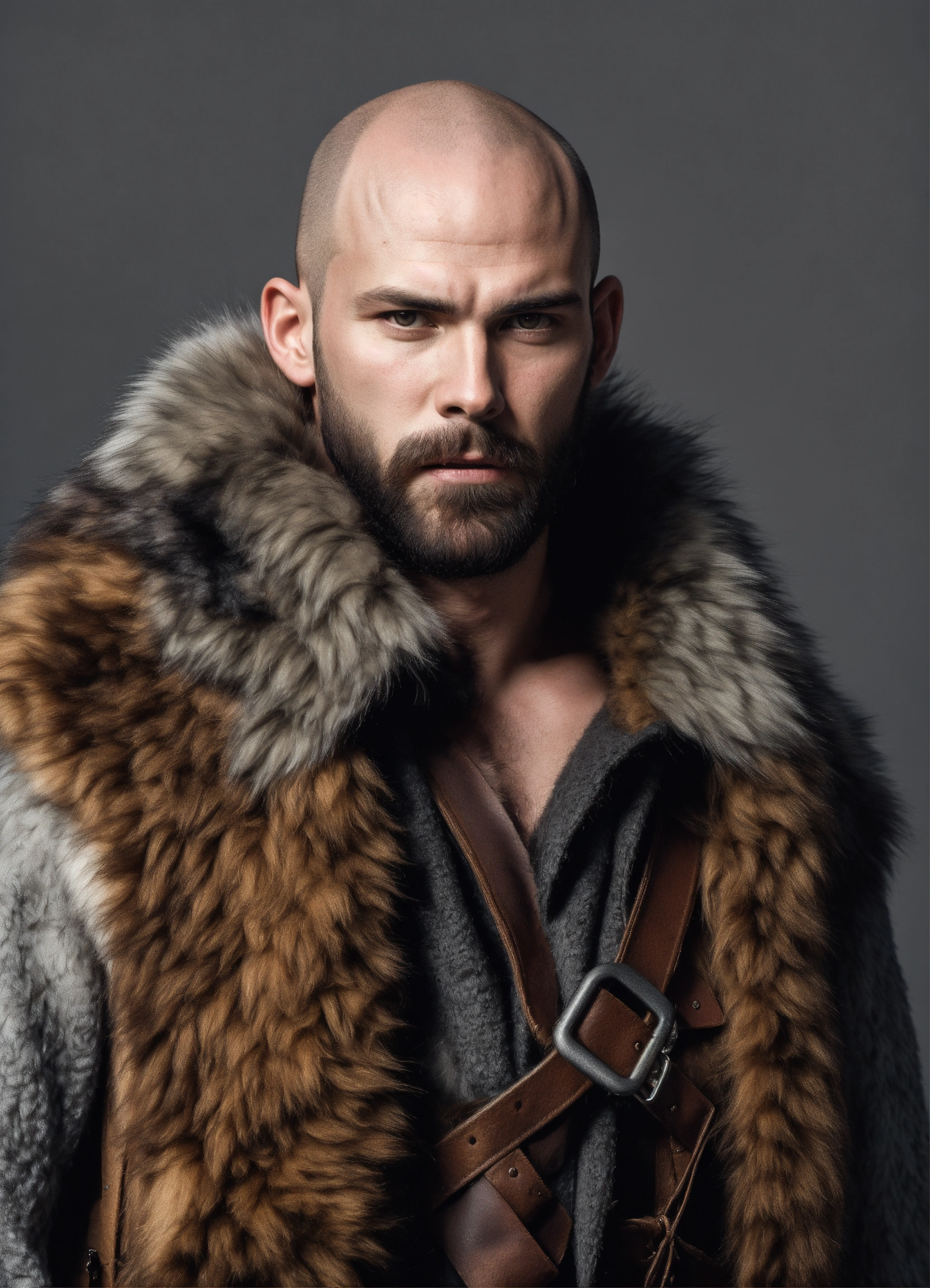 Lexica - In photographic style a rugged scruffy pale german male black ...