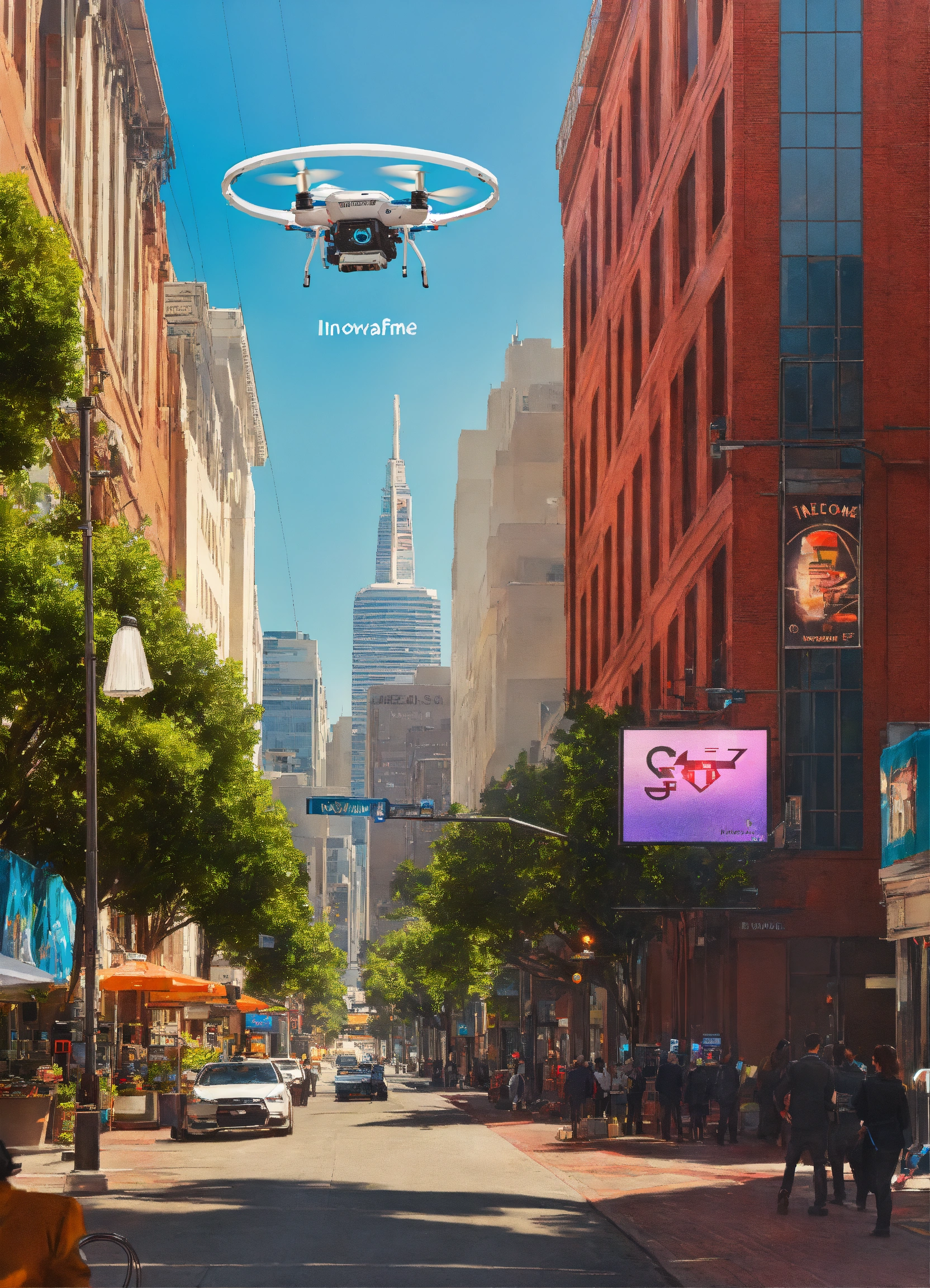 Lexica - Welcome to SF innovation alley sign welcoming people, with ...