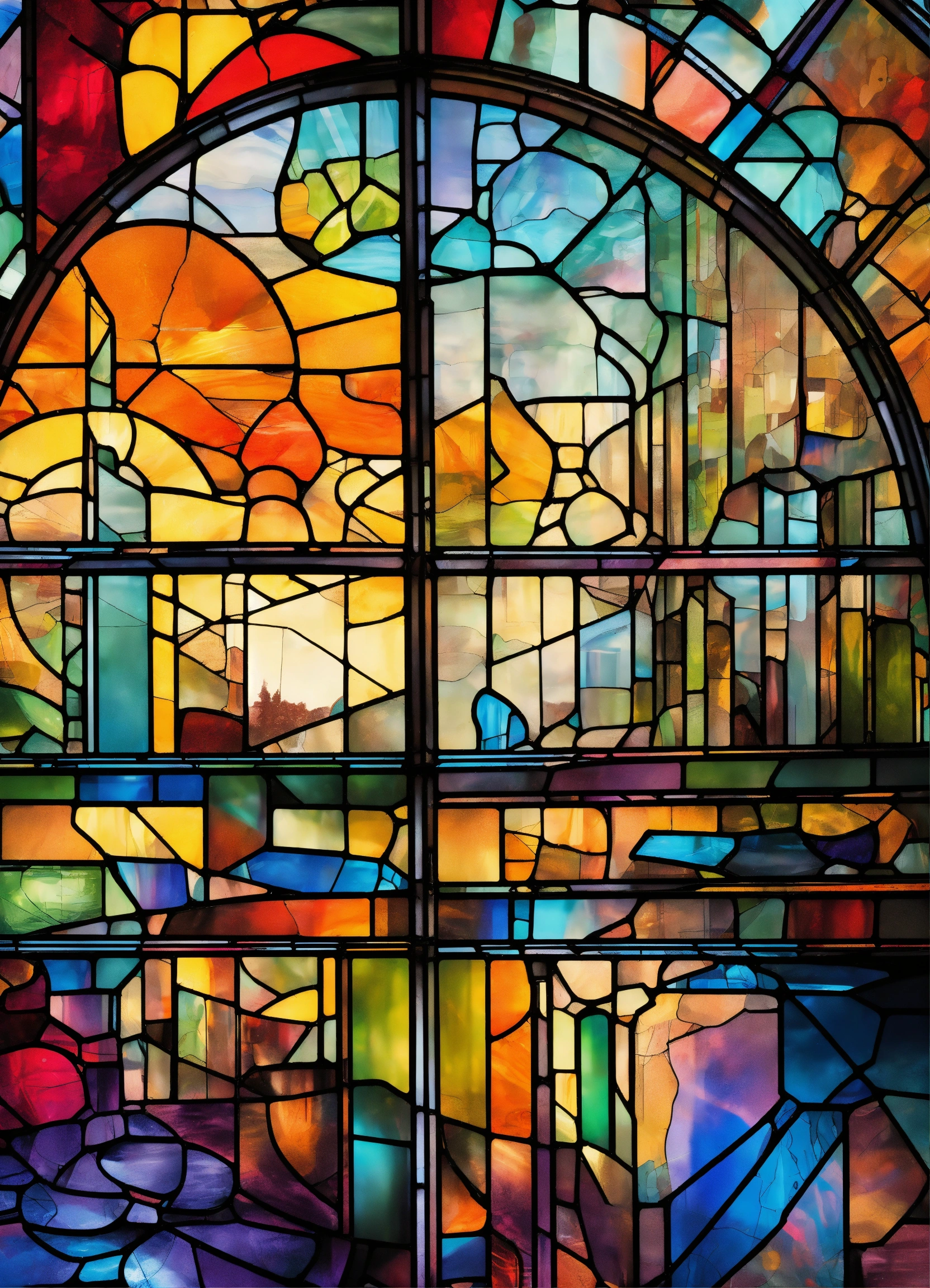 Lexica - Stained glass, abstract graffiti tag brush comic art. Comic ...