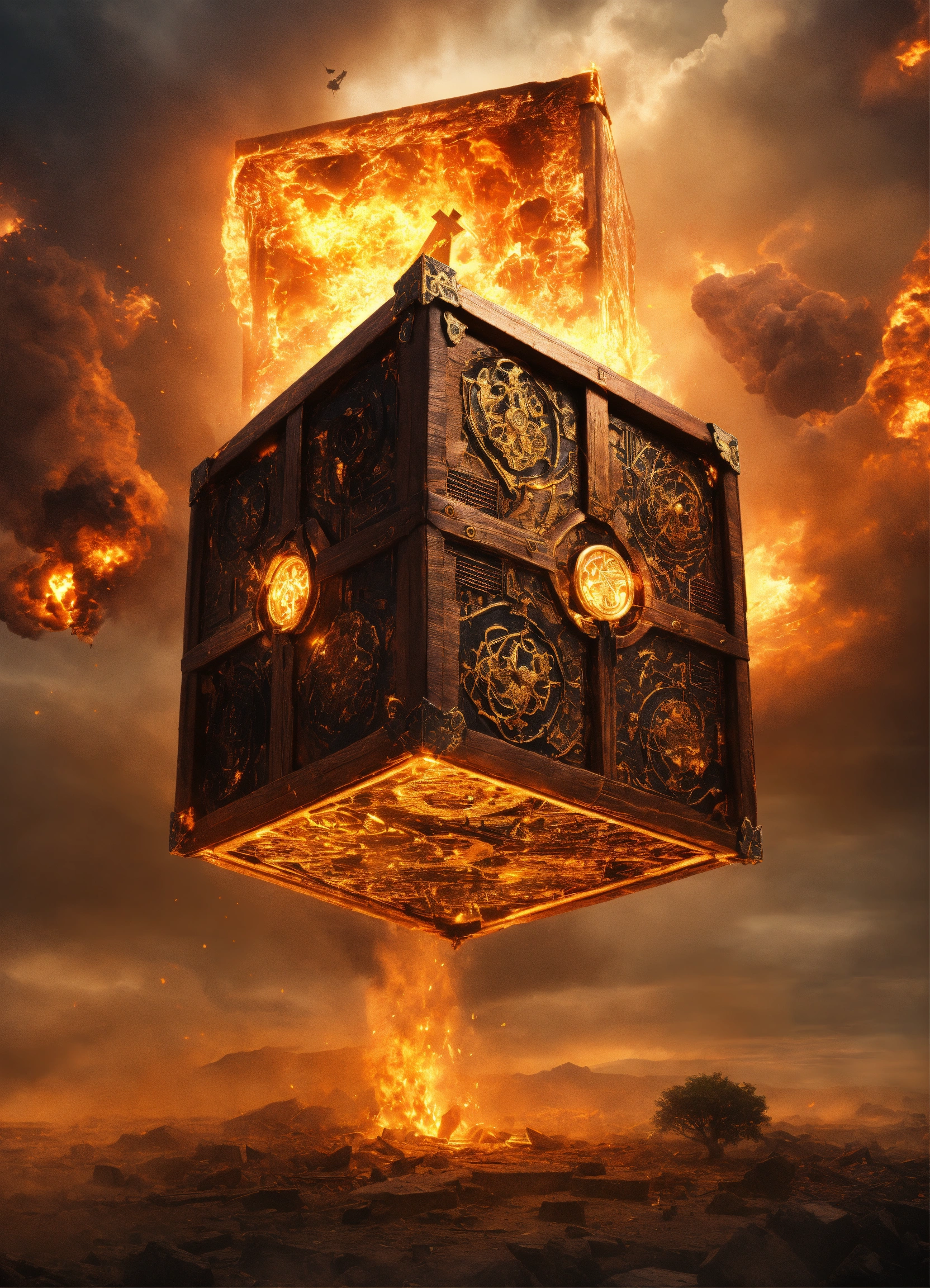 Lexica - Pandora's box opening, AI is inside, and destruction is coming out