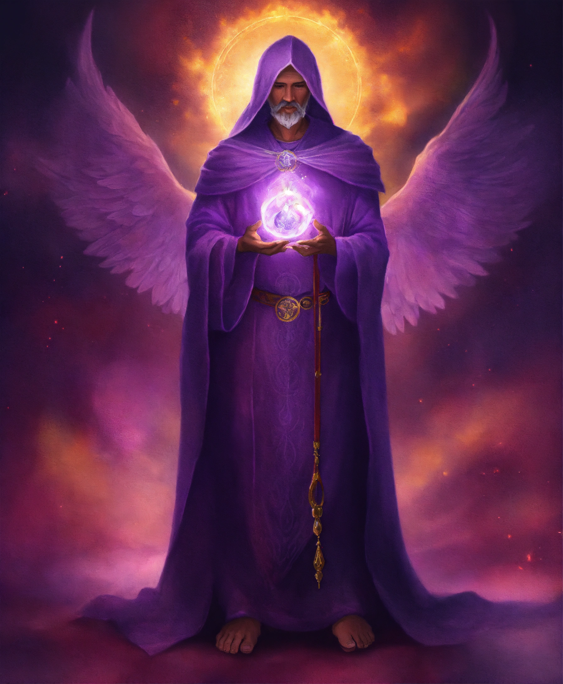 Lexica - Full body view of a realistic drawing illustration spiritual ...