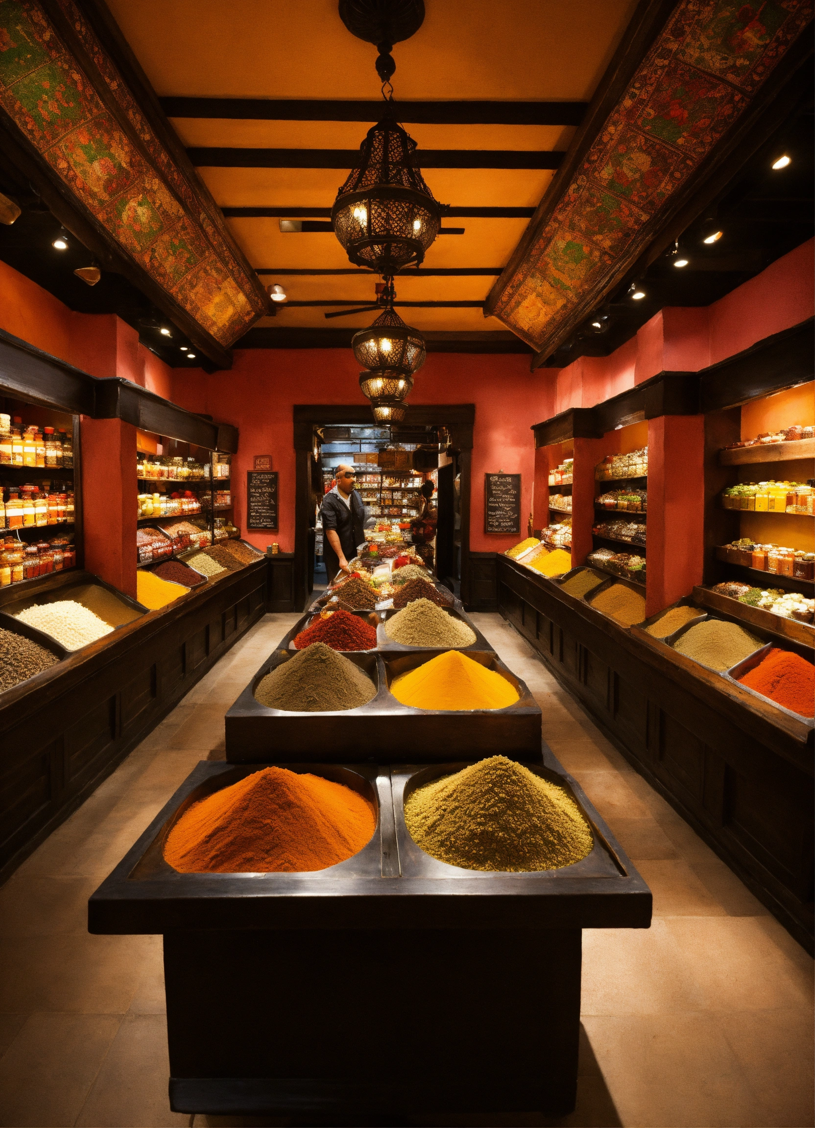 Lexica - Indian restaurant, a vibrant spice bazaar theme, Spice Market ...