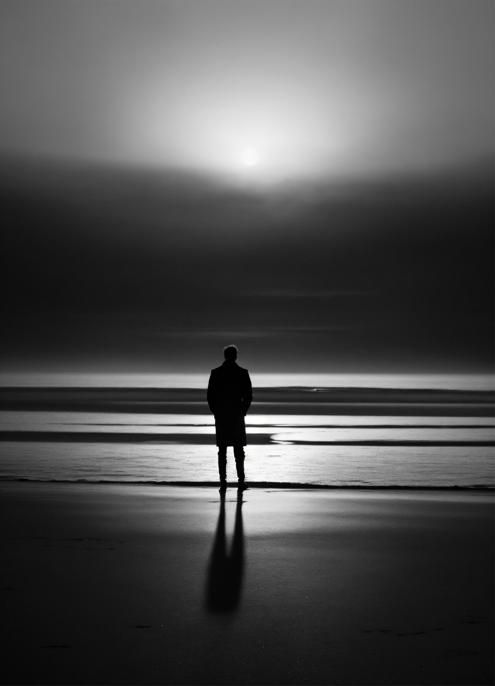 Lexica - Hope, personified, minimalist, sharp, artistic, black and white