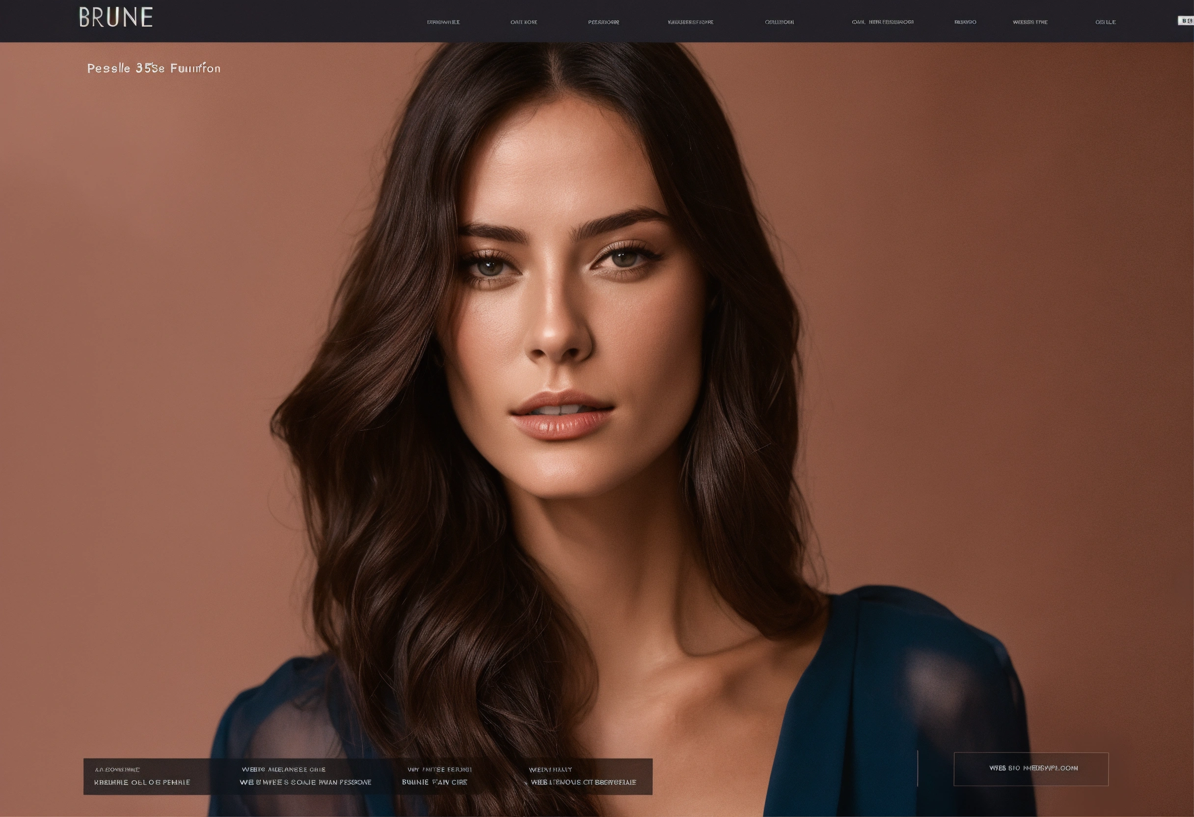 Lexica - Website template, online portfolio in colors, with very classy ...