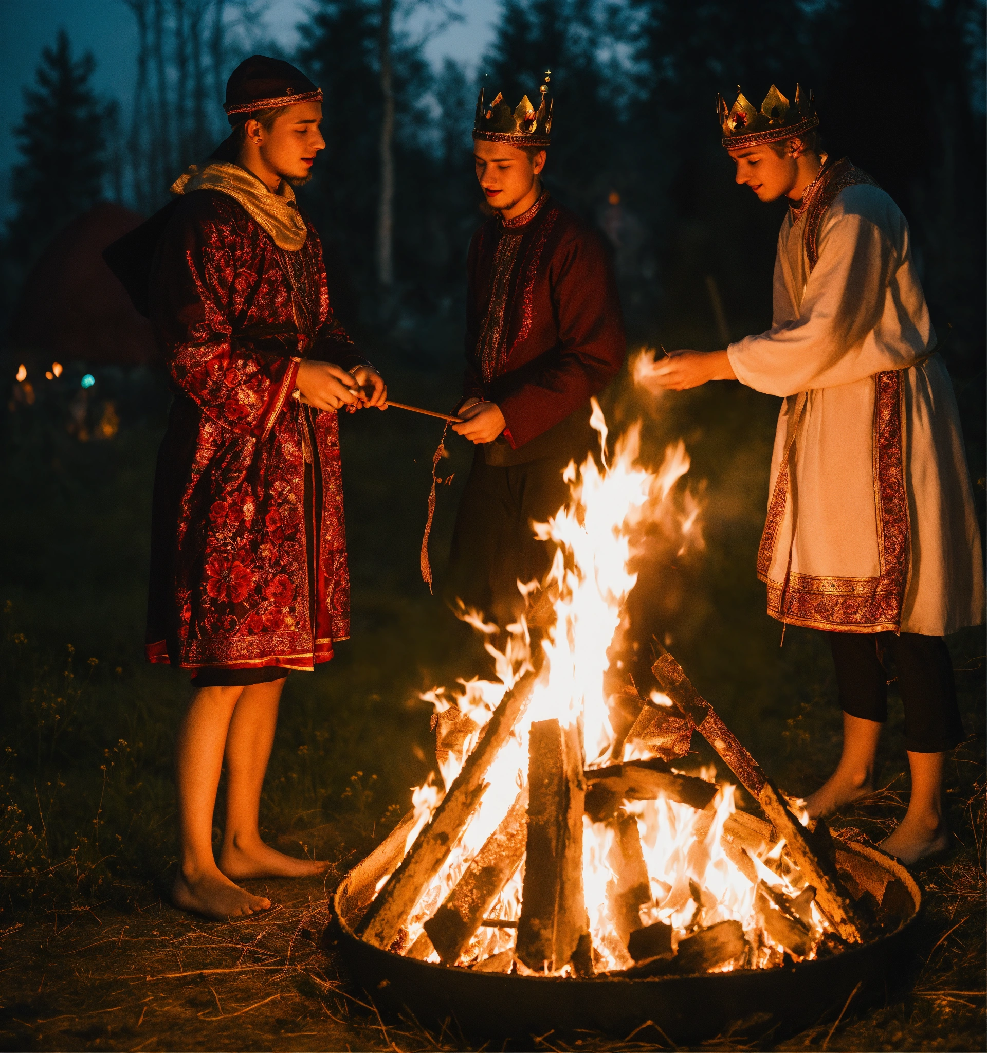 Lexica - At night many Slavic young people celebrate the holy day and ...