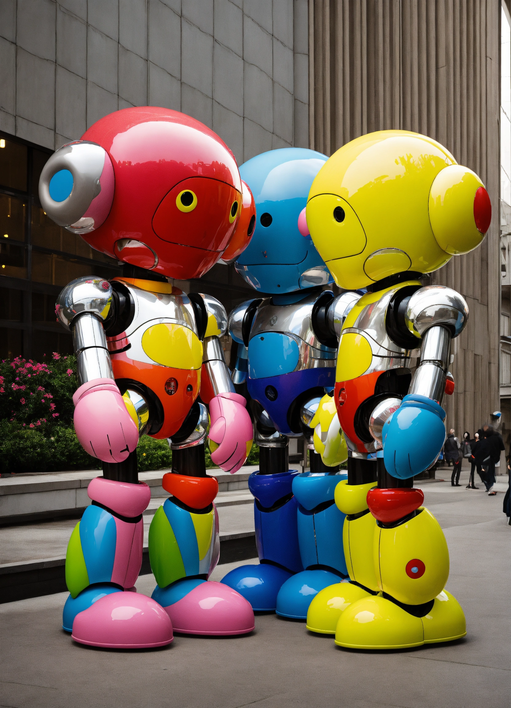 Lexica - Kaws Robots meeting Jeff Koons and Murakami