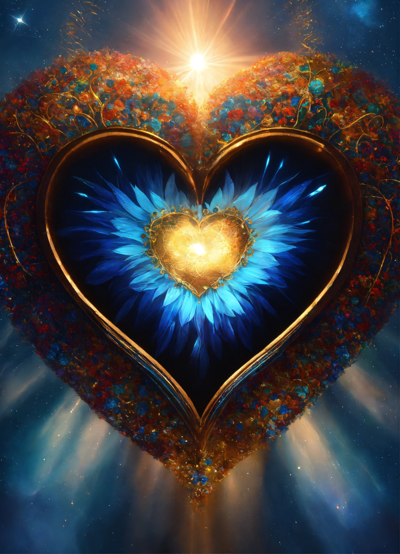 Lexica - Shining healed heart, the blue ray, the child in you as a ...