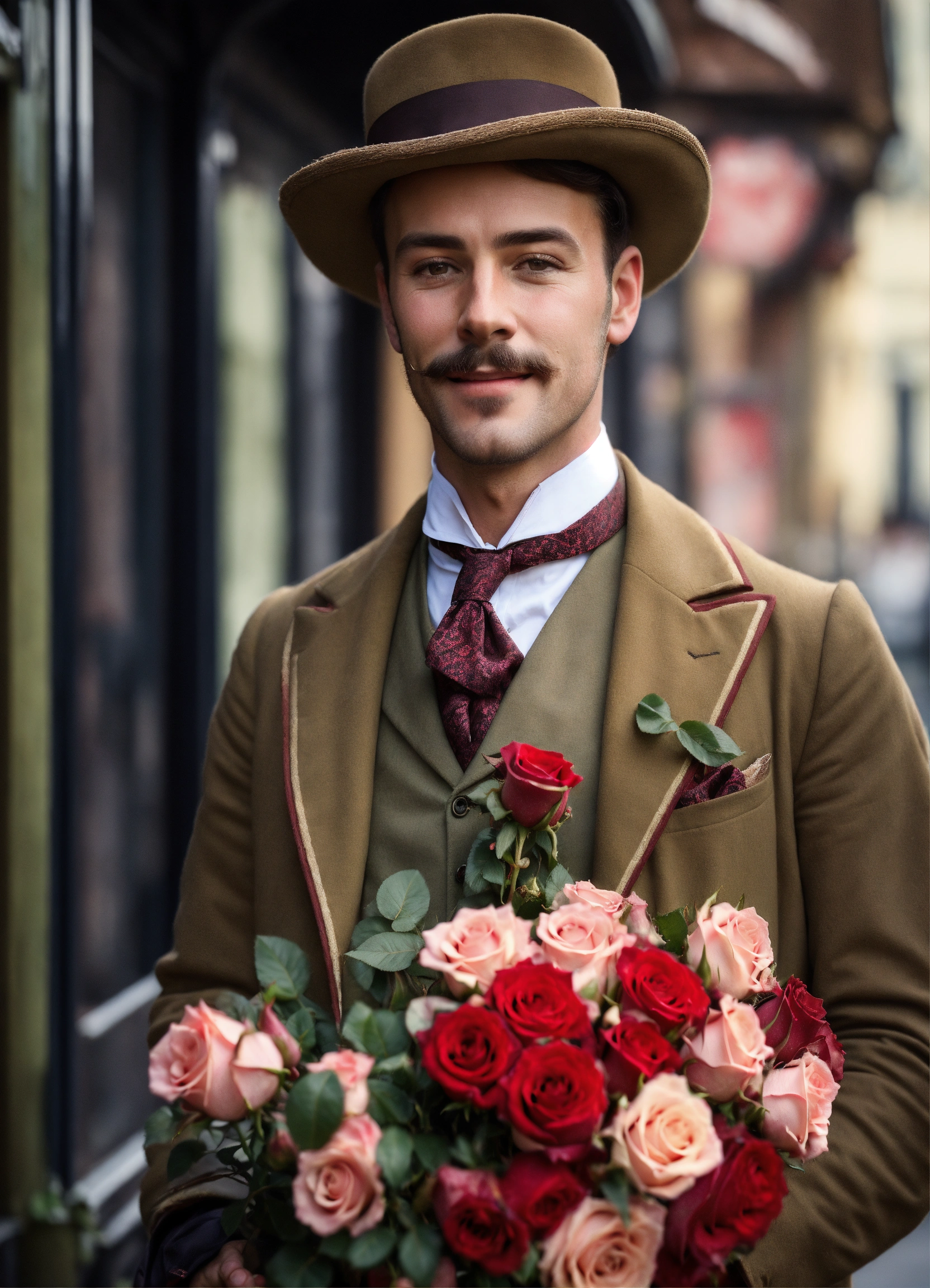 Lexica - Handsome and exotic British Edwardian man , wearing Edwardian ...