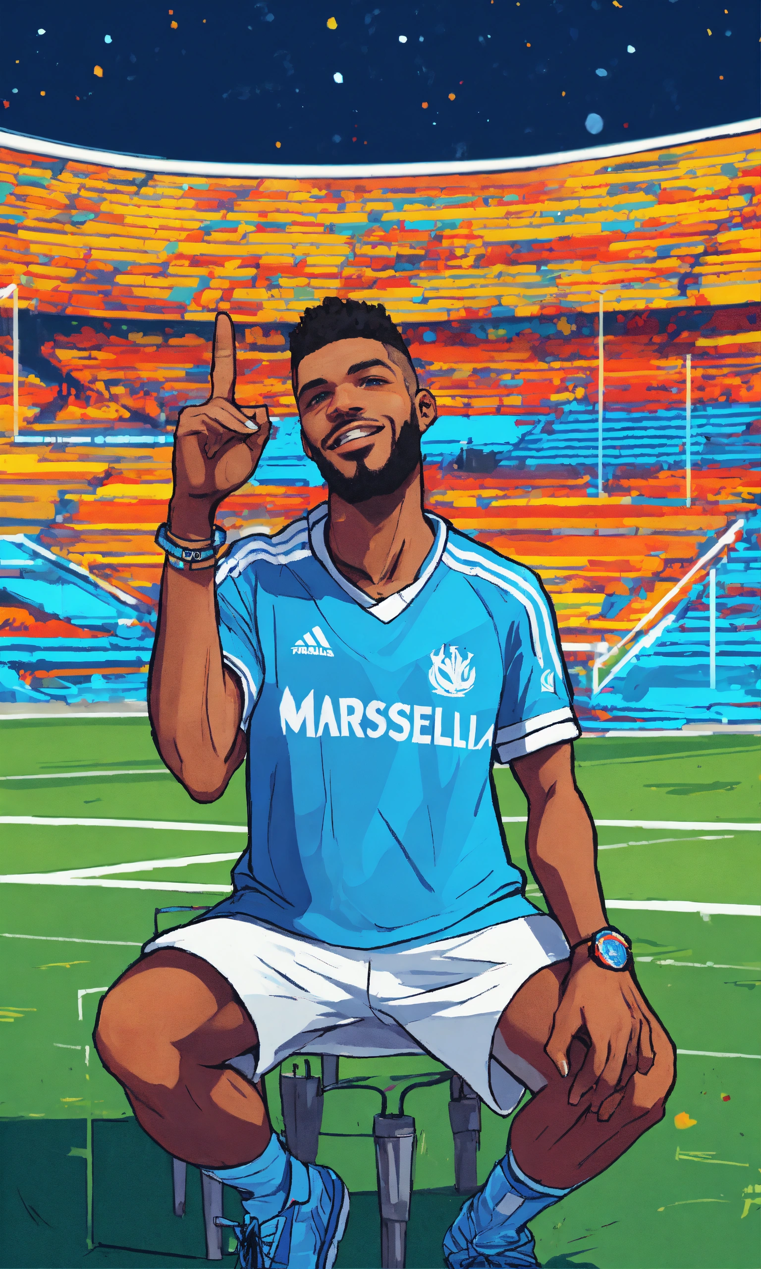 Lexica - Jul (french marseillais rappeur) with marseille color, making ...