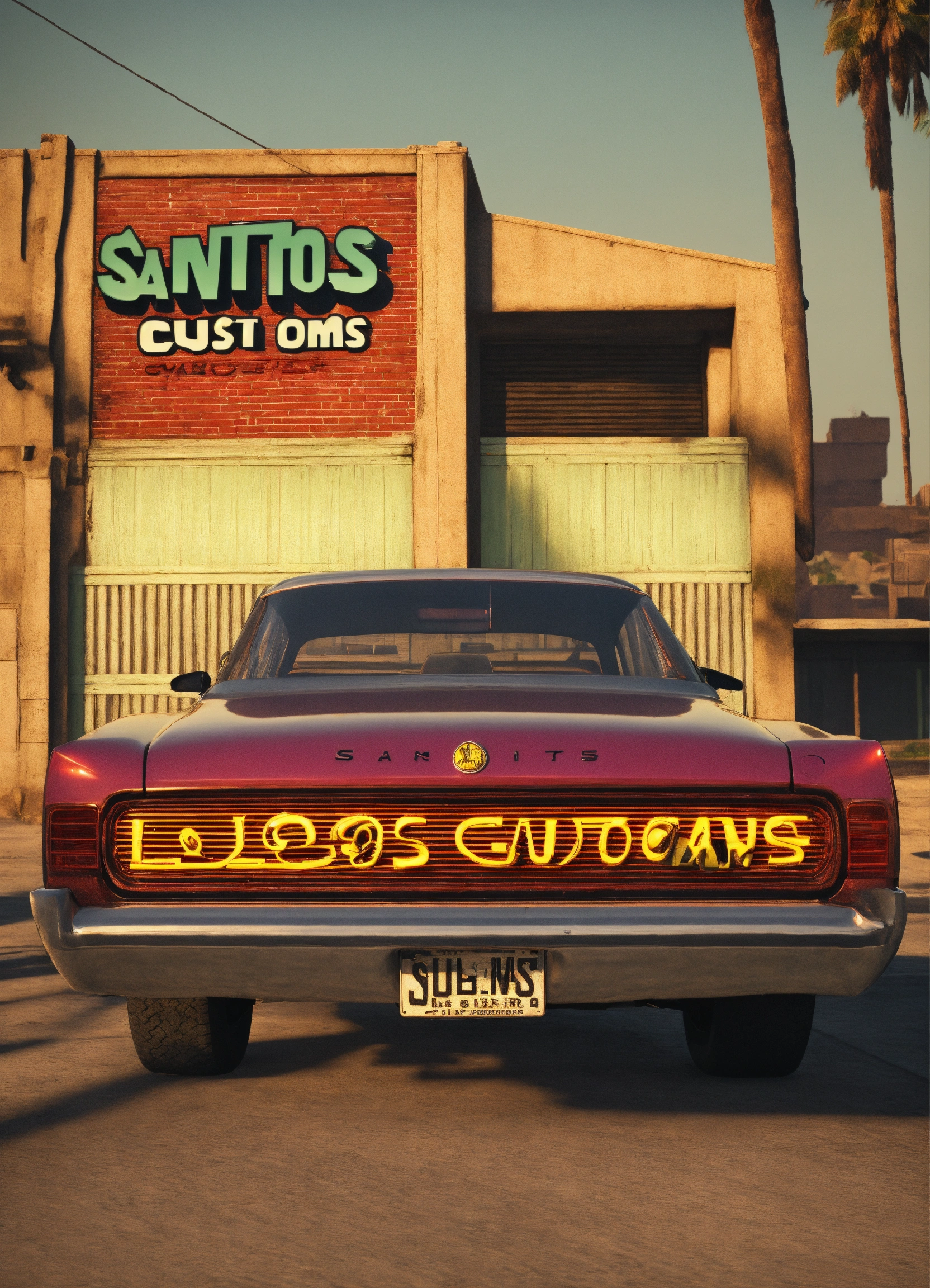 Lexica - Written "Los Santos Customs"