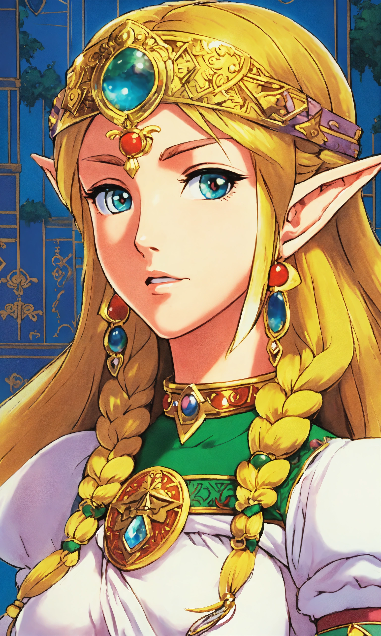 Lexica - 1990s anime Princess Zelda, full detailed eyes, Toriyama, Miyazaki