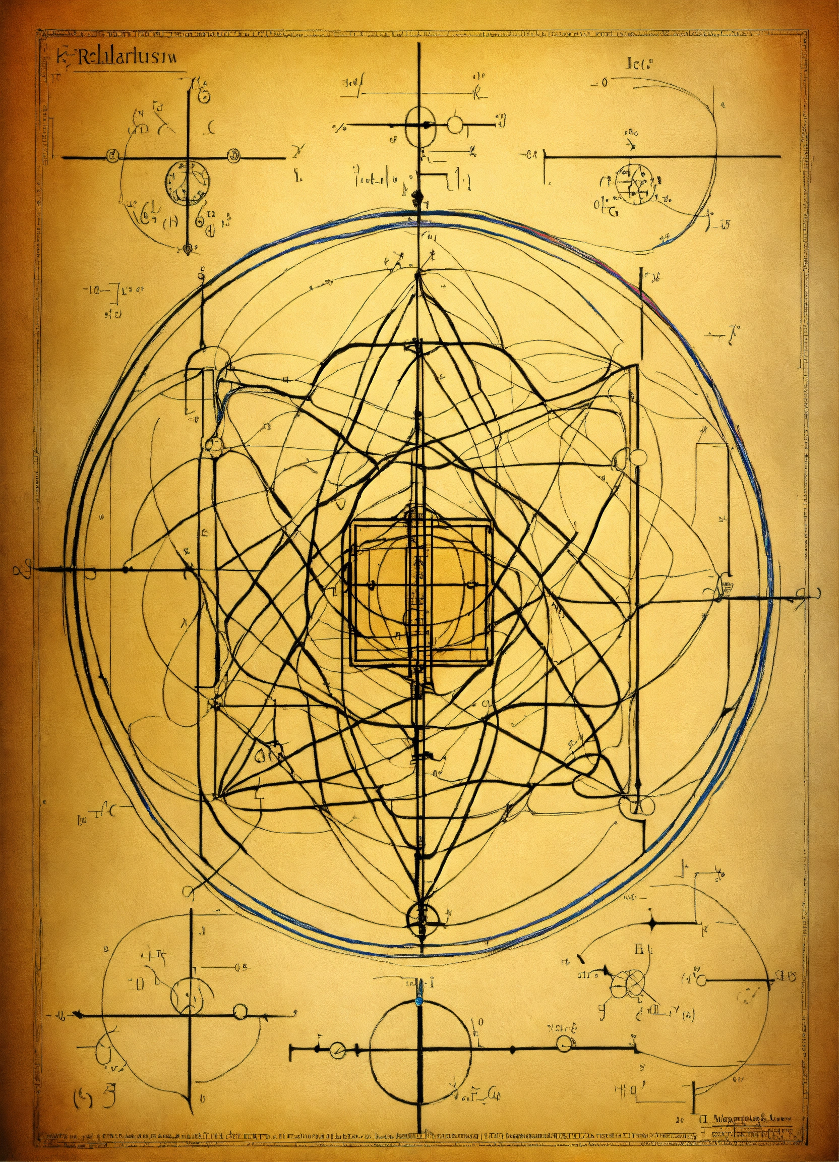 Lexica - Secular religious symbol. Math. Molecules. Magnetism. balance.