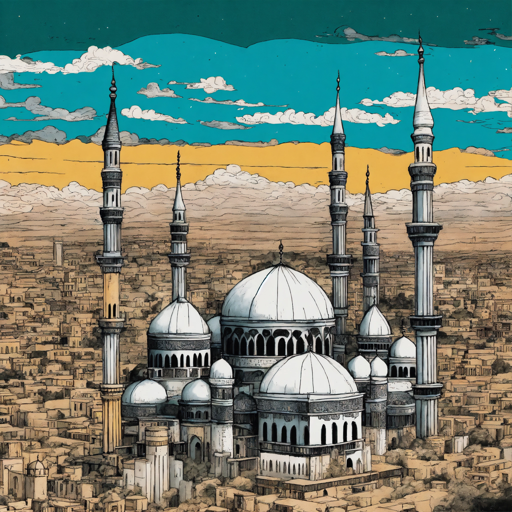 Lexica - Chaotic stunning Macca saudi arabia holly mosque City, skyline ...