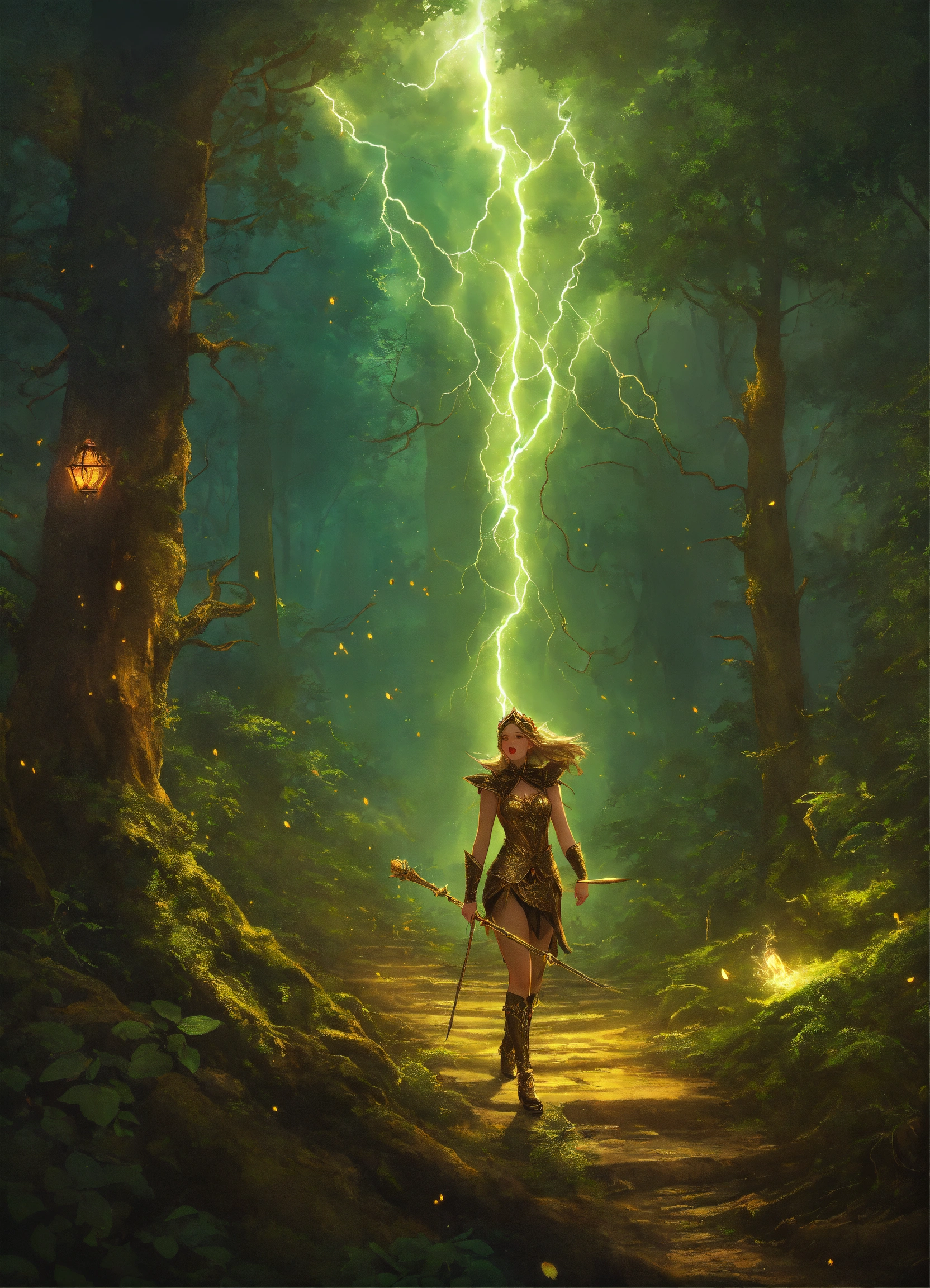 Lexica - With a burst of radiant light and a deafening clap of thunder ...