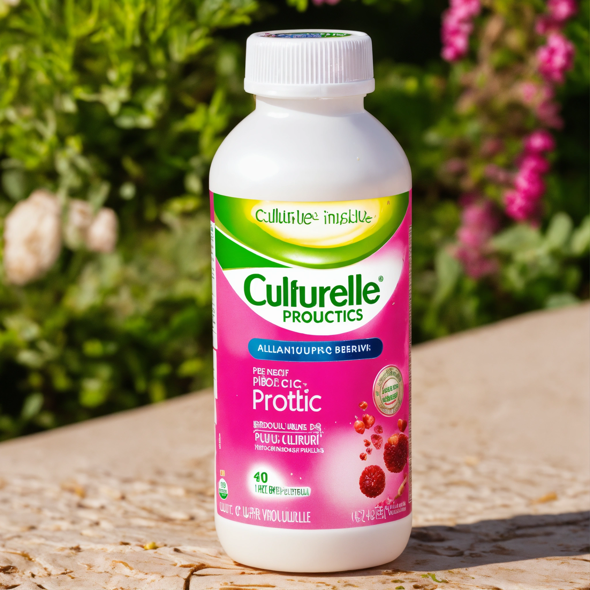 Lexica - A photo of a bottle of Culturelle probiotics. The bottle is ...