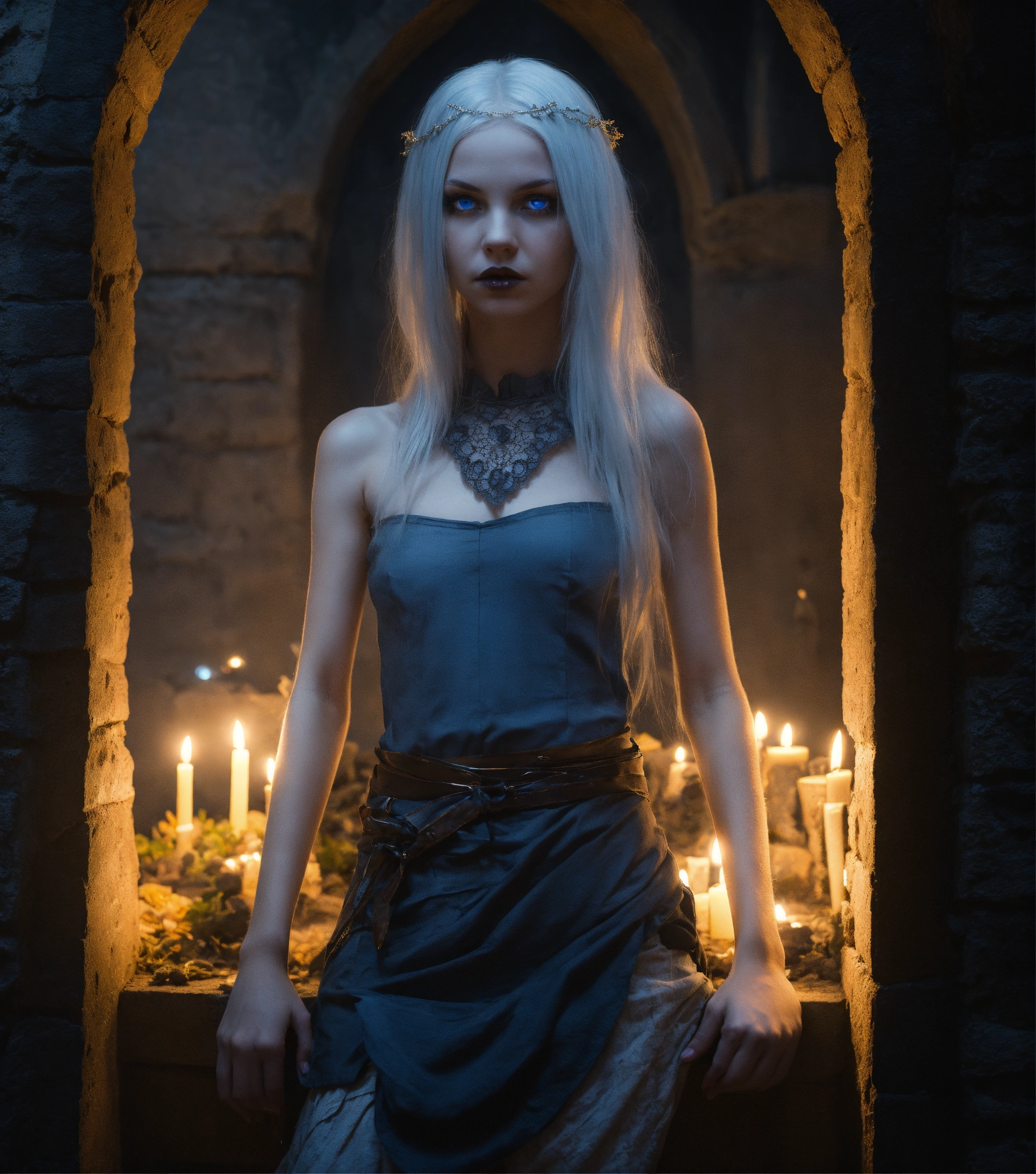 Lexica - Body portrait, sehr kindhaft deadly pale twelve year old ...