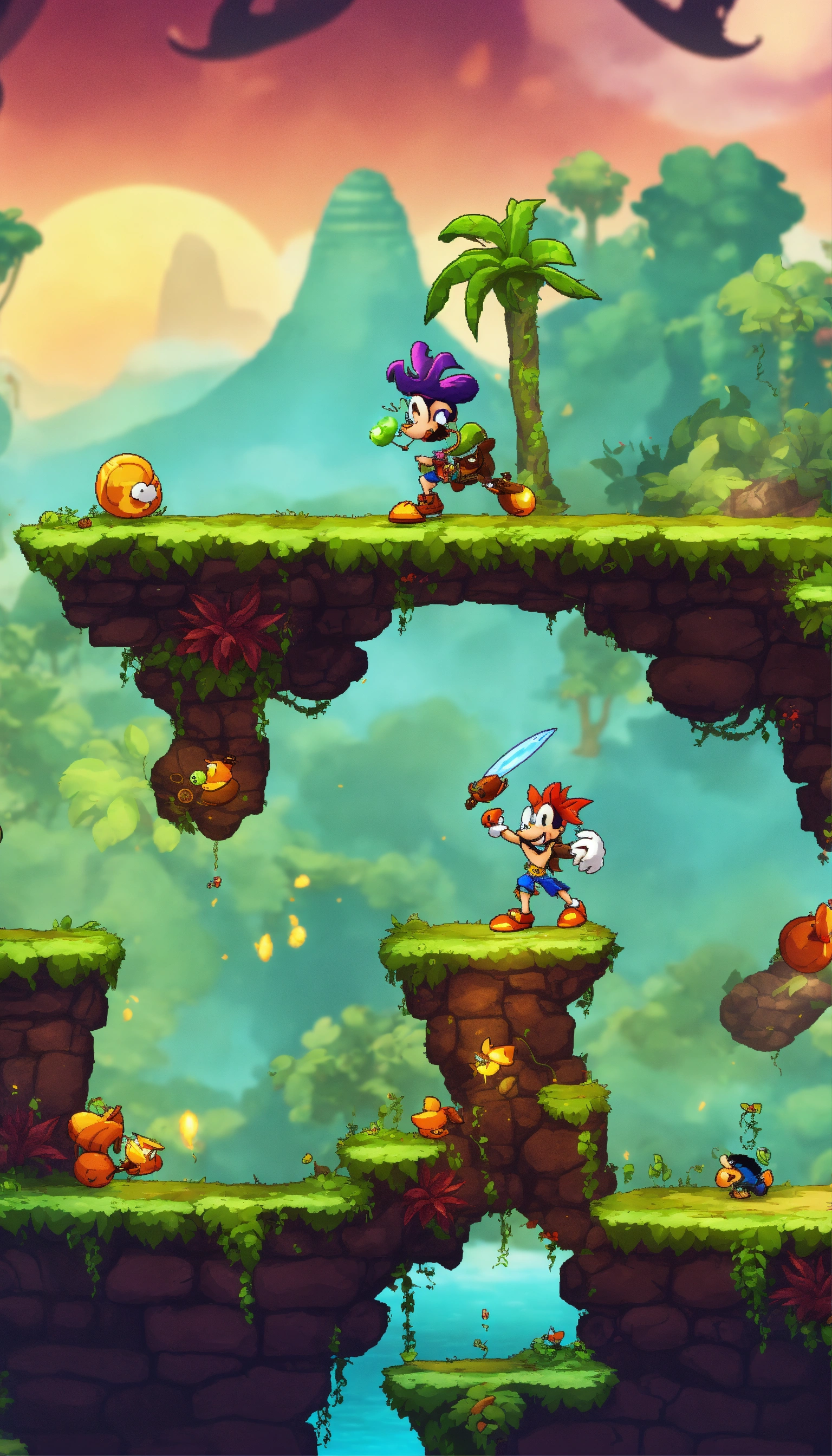 Lexica - Side-scrolling Rayman style platform game