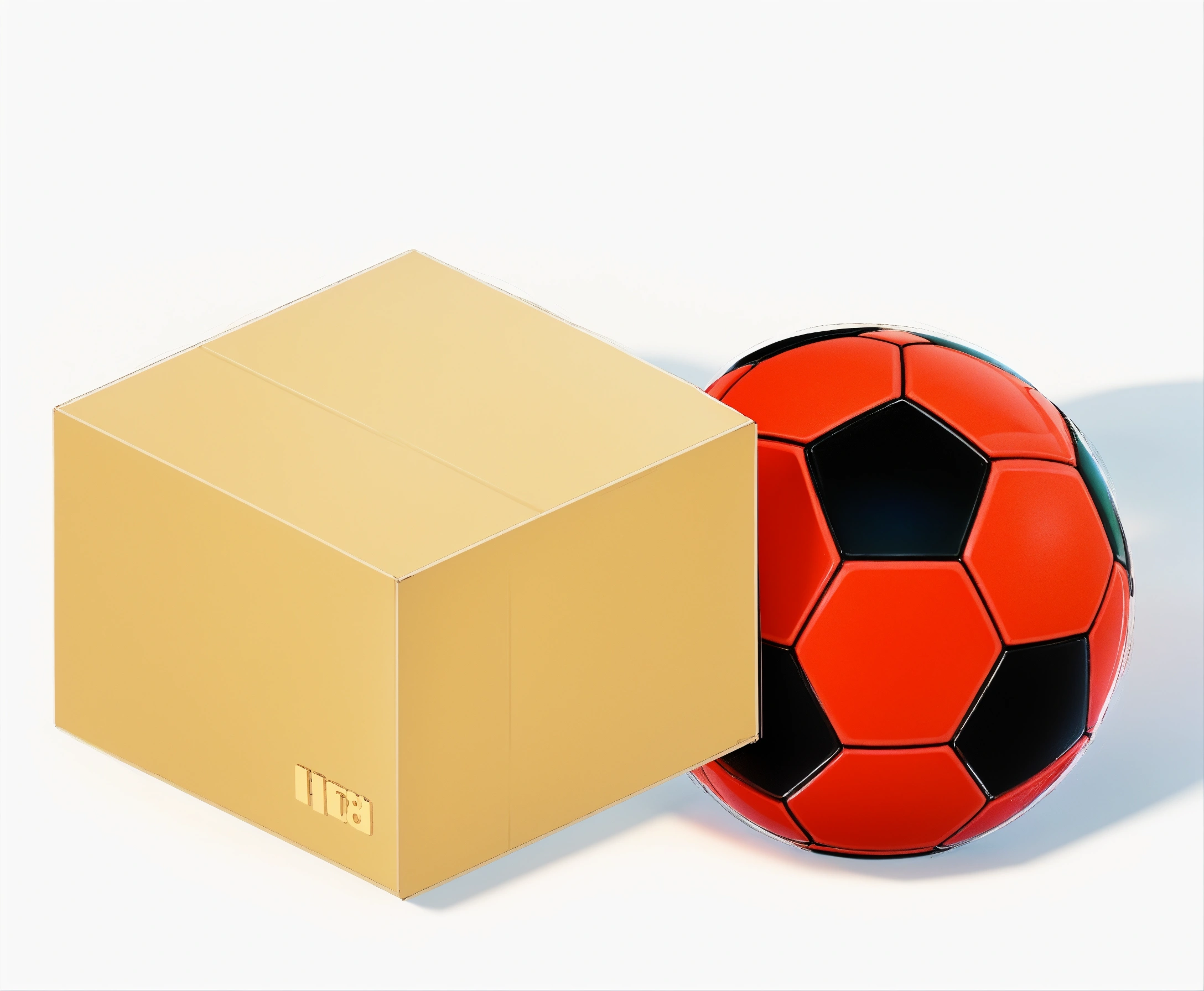 Lexica - A ball under the box big box , full body image of a cute ...