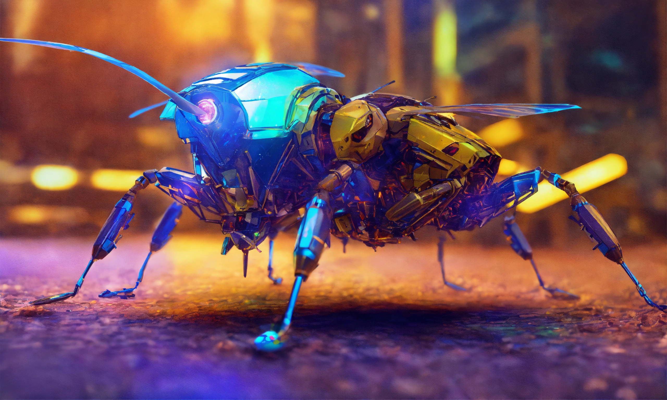 Lexica - Holographic swarm of armored insect drones, matrix, illusion ...