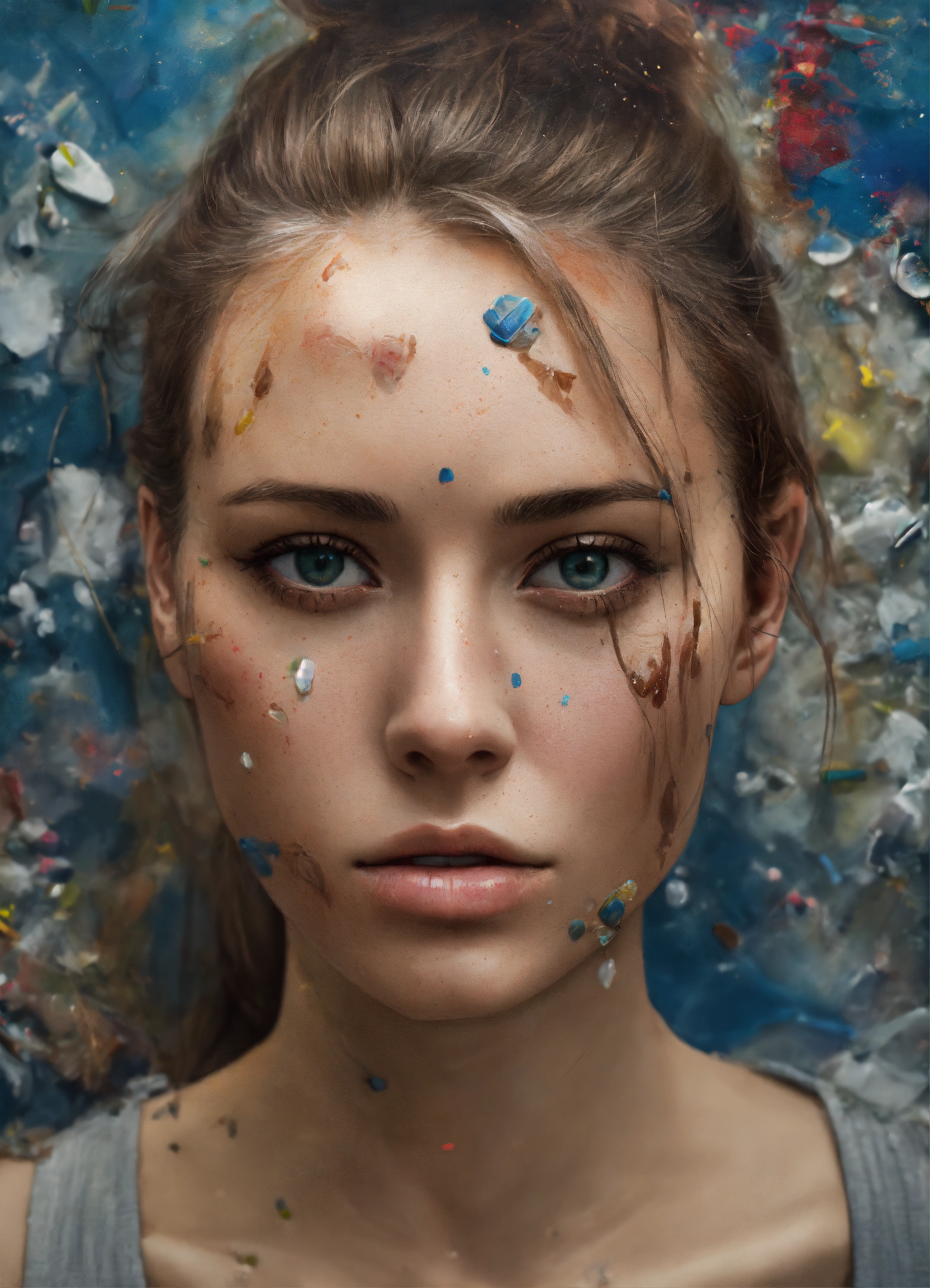 Lexica - Drug addict Elza portrait, front face ,photorealistic, mess ...
