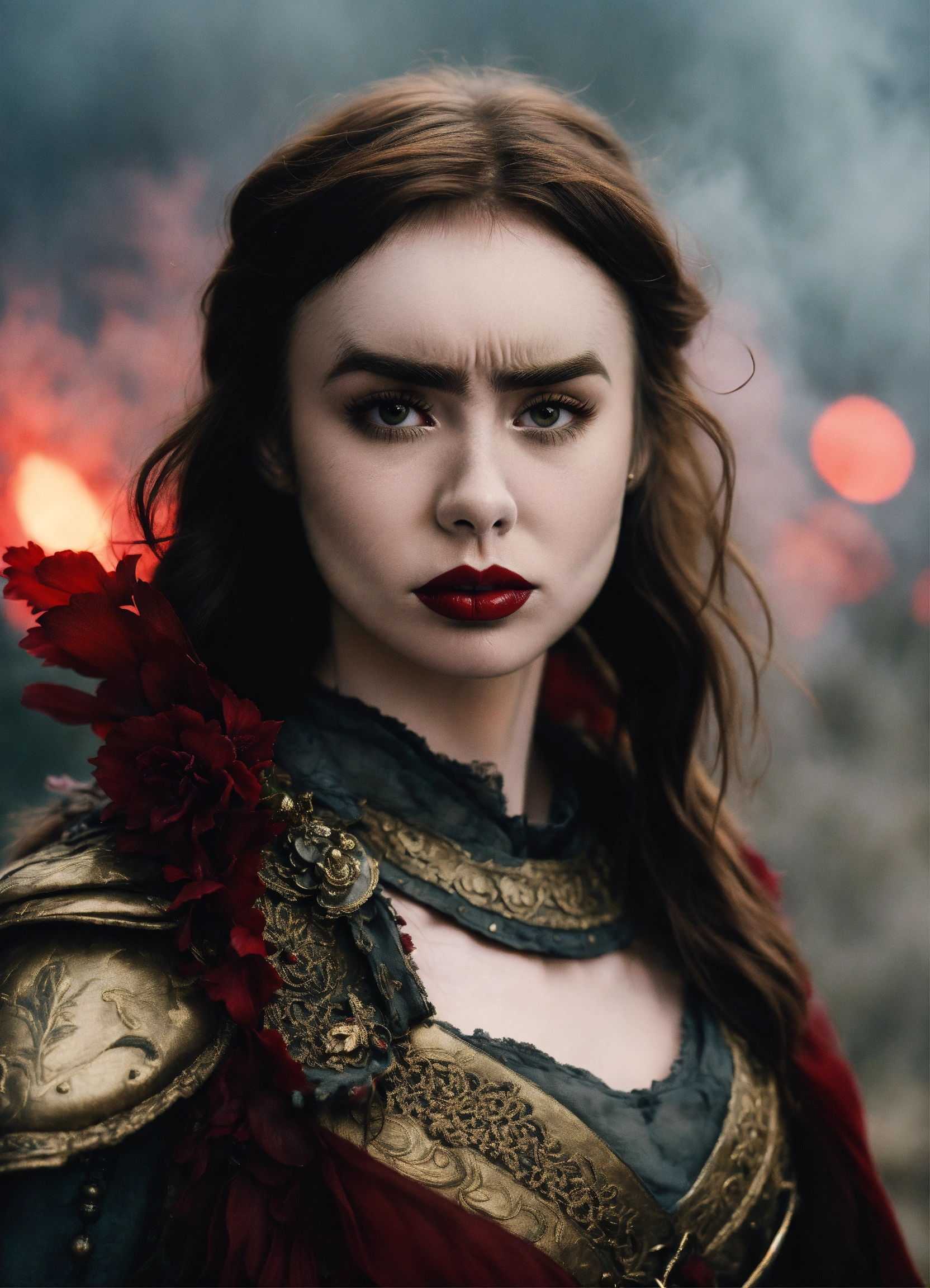 Lexica - A photo quality portrait of Lily Collins as a beautiful ...