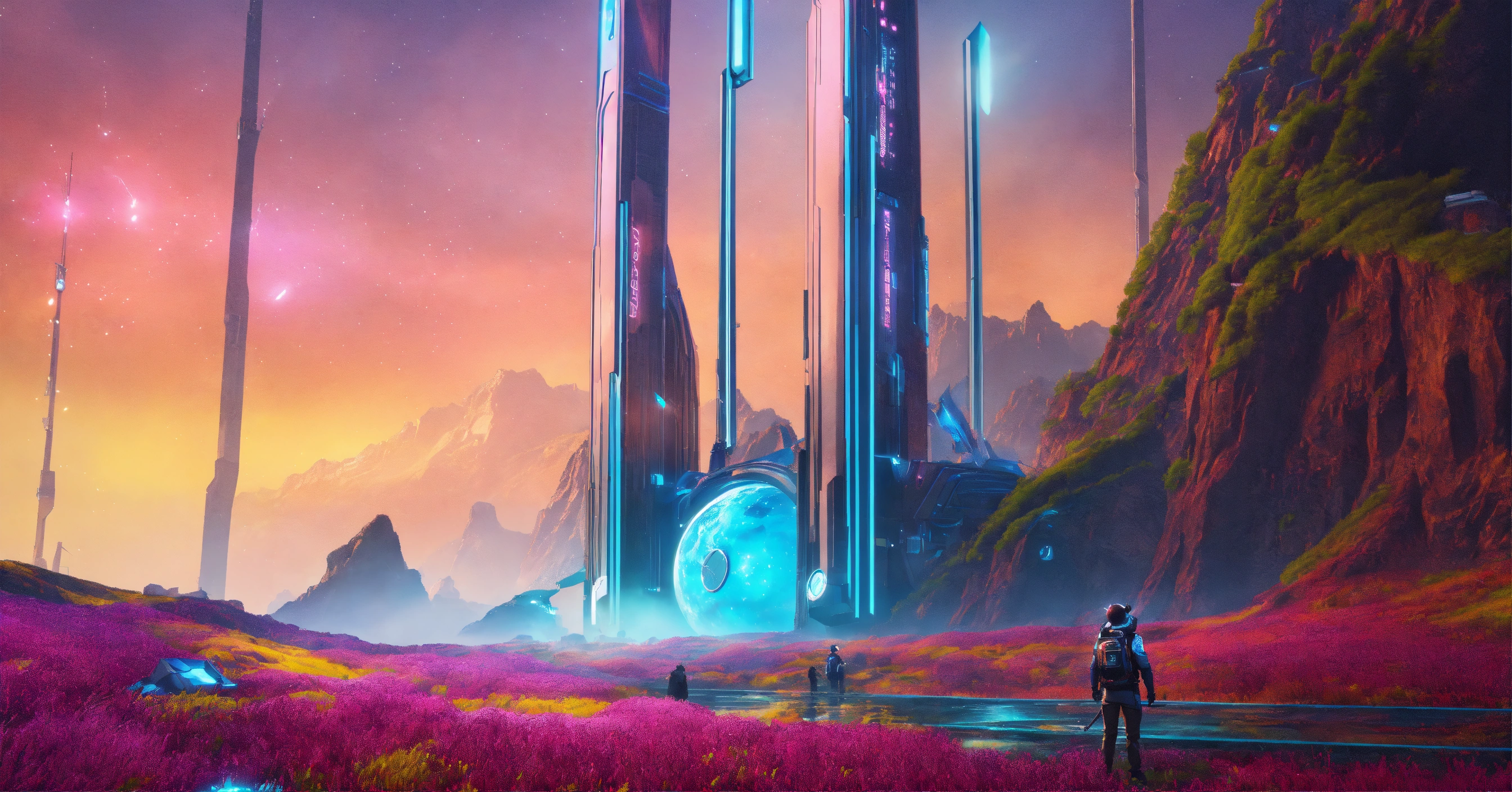 Lexica - Genre The superb sci-fi comedy. Location Tech Earth landscape ...