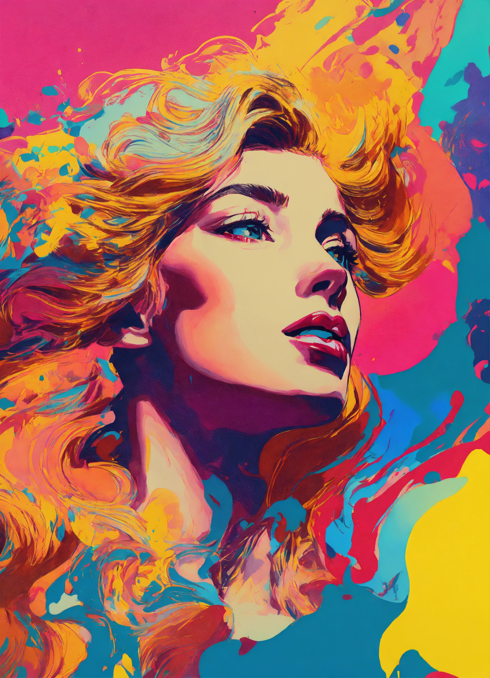 Lexica - A painting of "The Birth of Venus" by Andy Warhol in behance ...