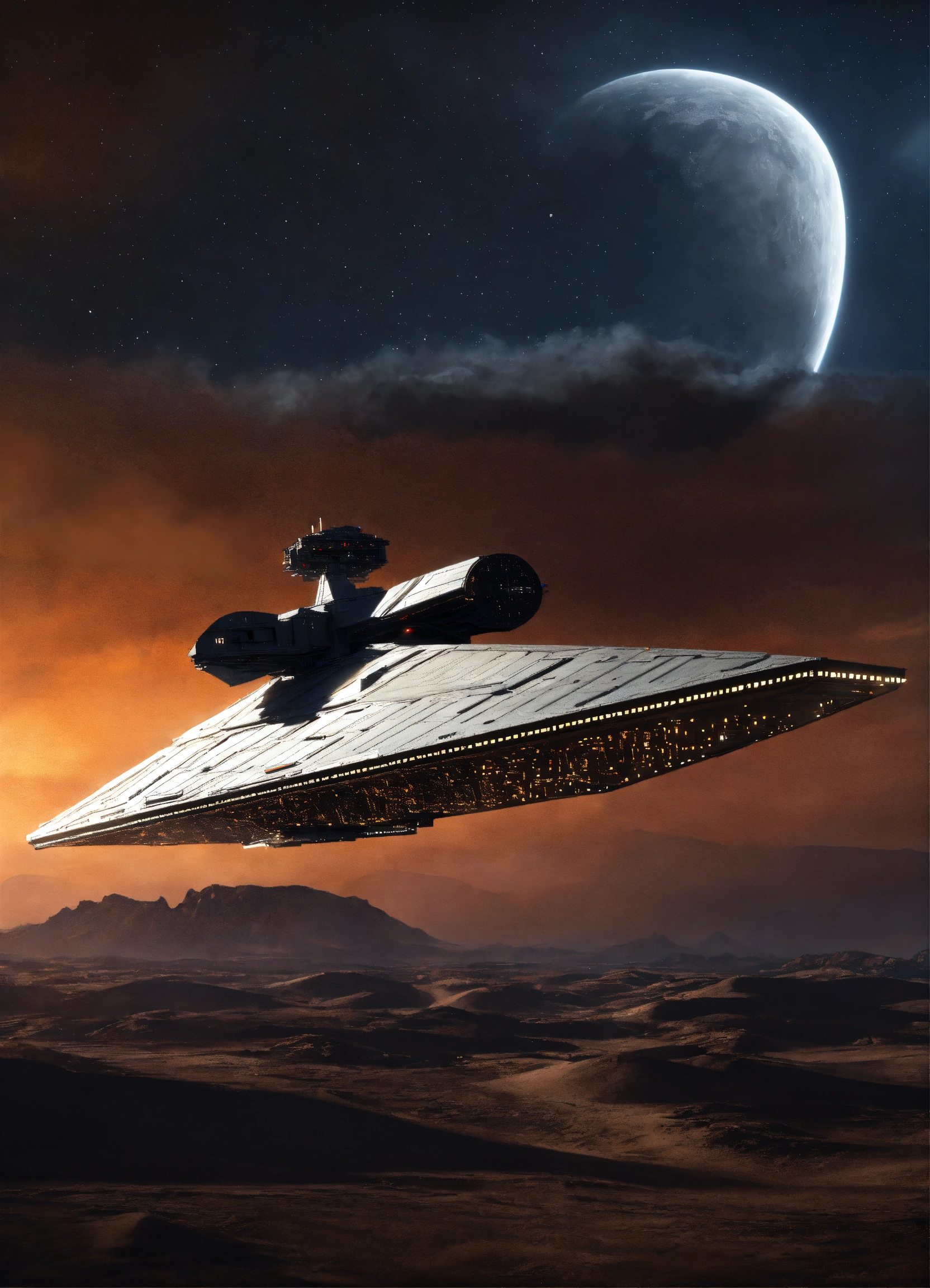 Lexica - Sandra, Star Destroyer, 50mm Photograph of starX starship ...