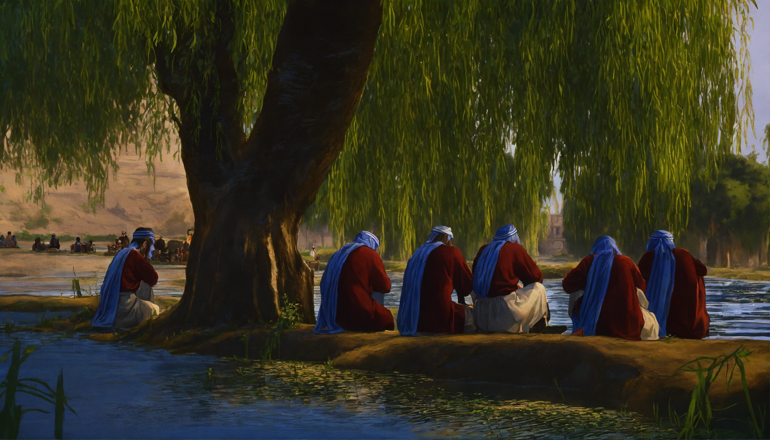 Lexica - Israelites sit and weep under willow trees in Babylon by a ...