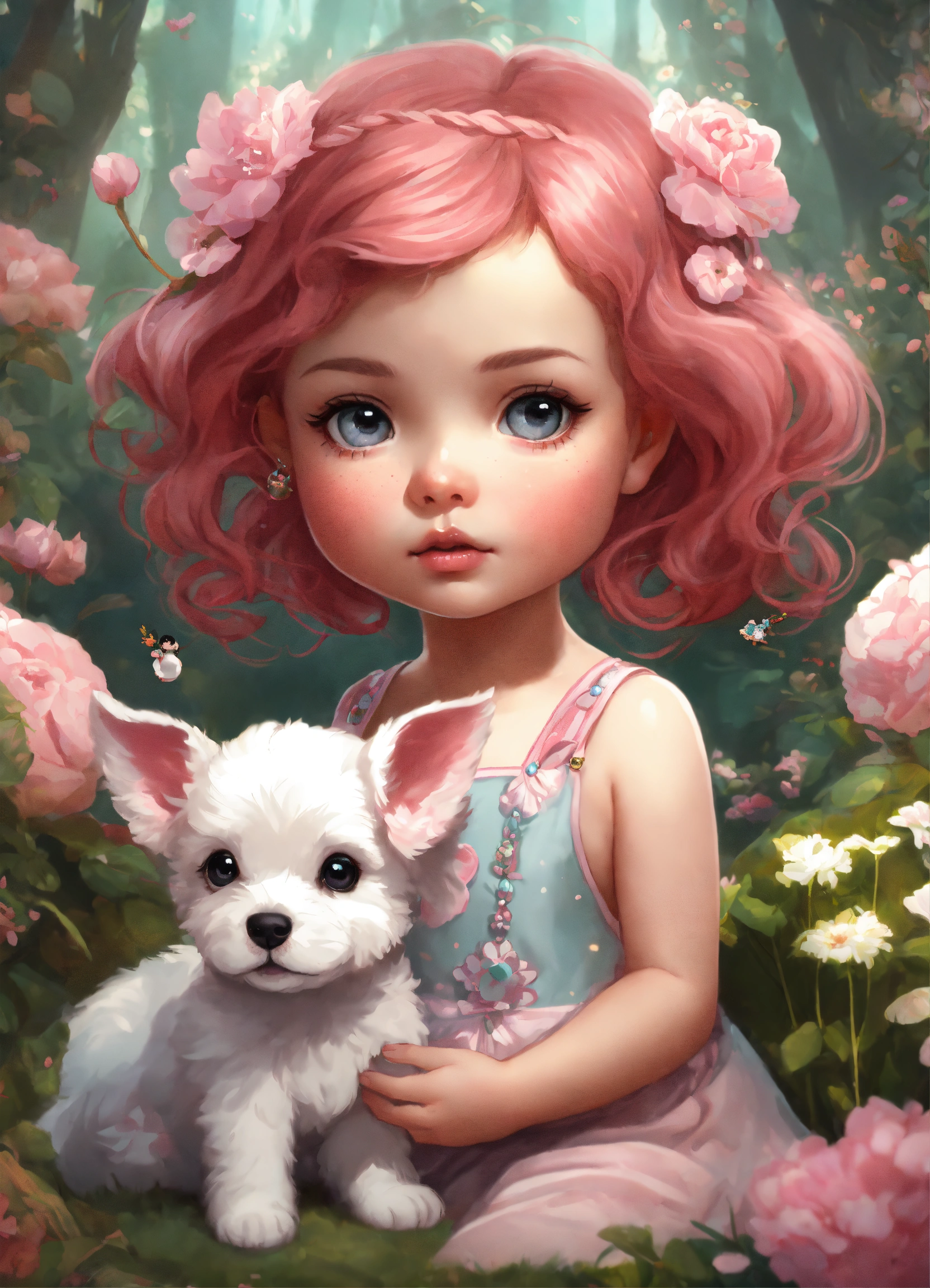 Lexica - Full body of a realistic sweetness Baby chibi Girl freckled ...