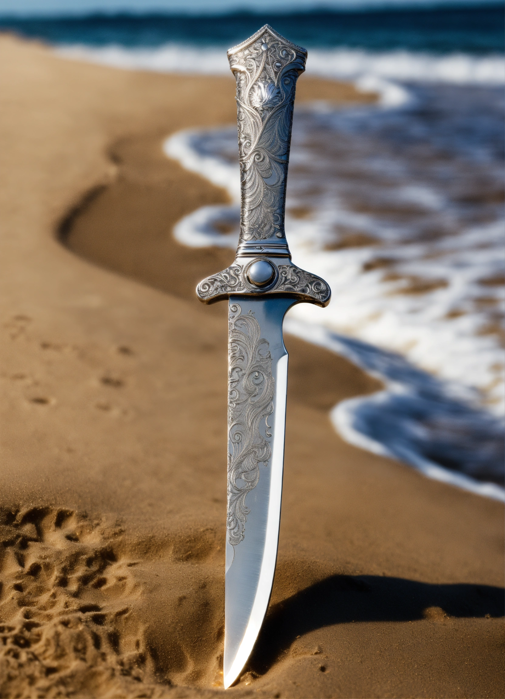 Lexica - 8k, picture of a very long narrow and delicate wavy hunting ...