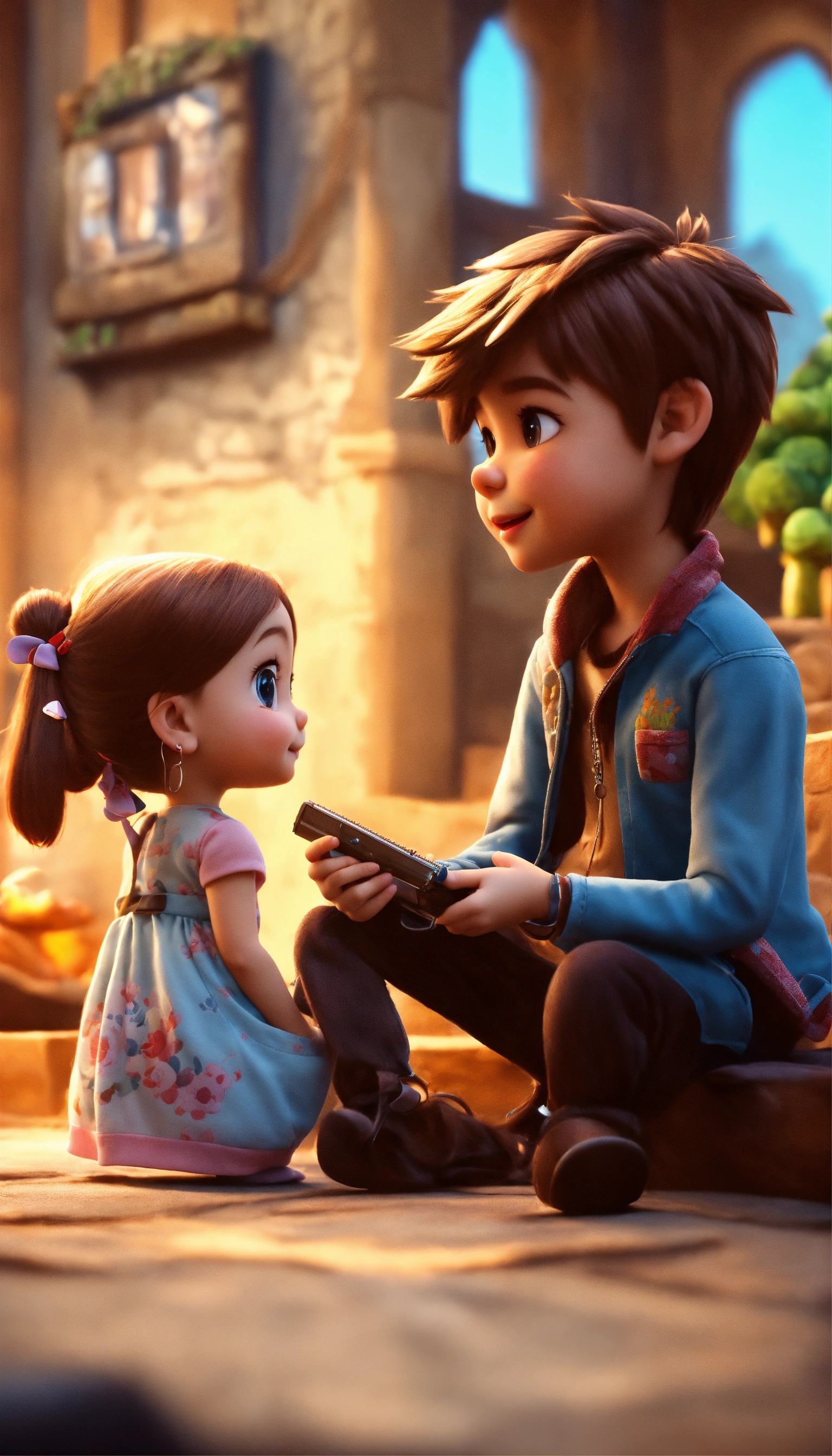 Lexica - Cute couples, 3d, animated, characters, adorable, so cute, cuteness overloaded, kids ...