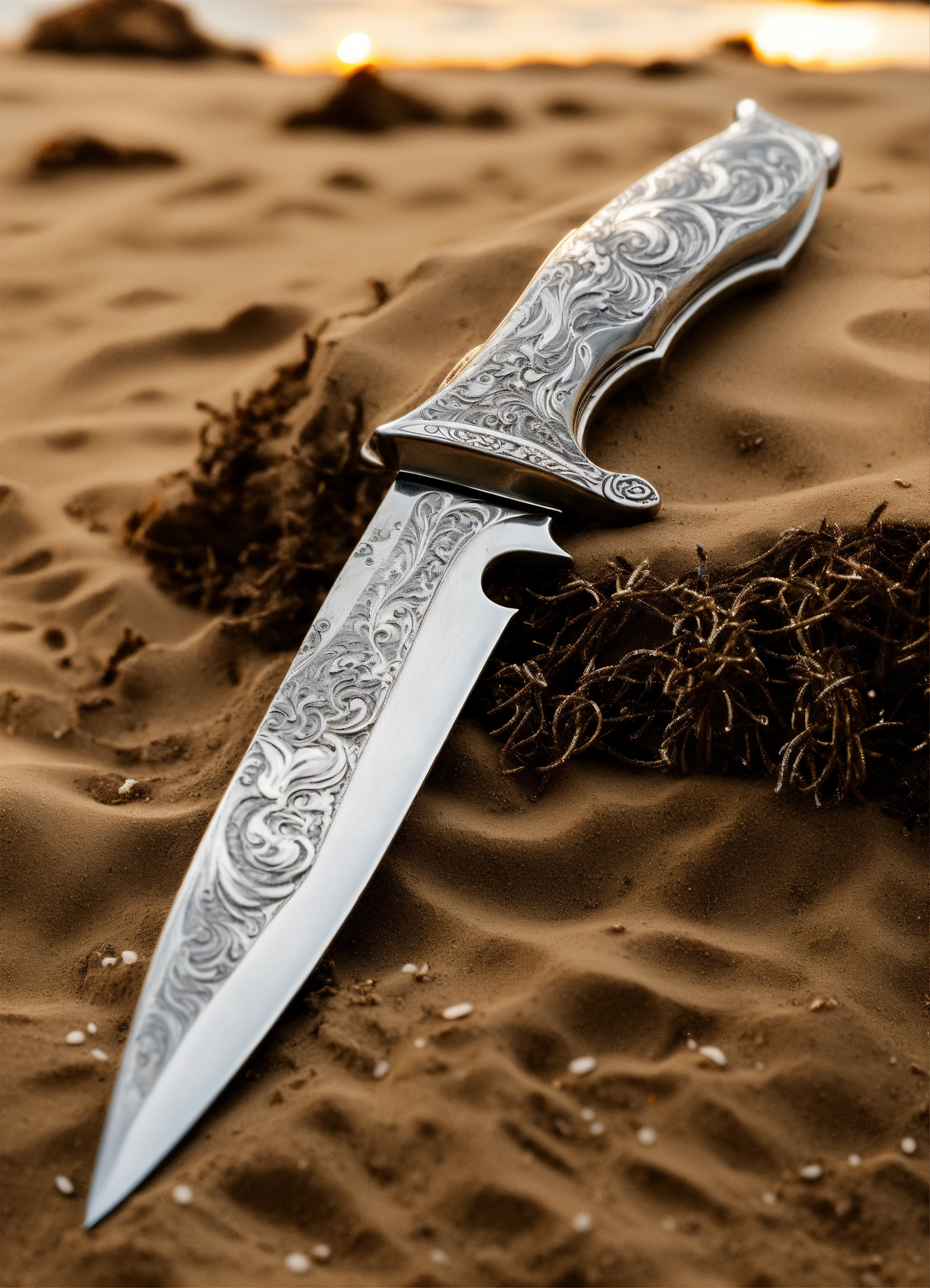 Lexica - 8k, picture of a very long narrow and delicate wavy hunting ...