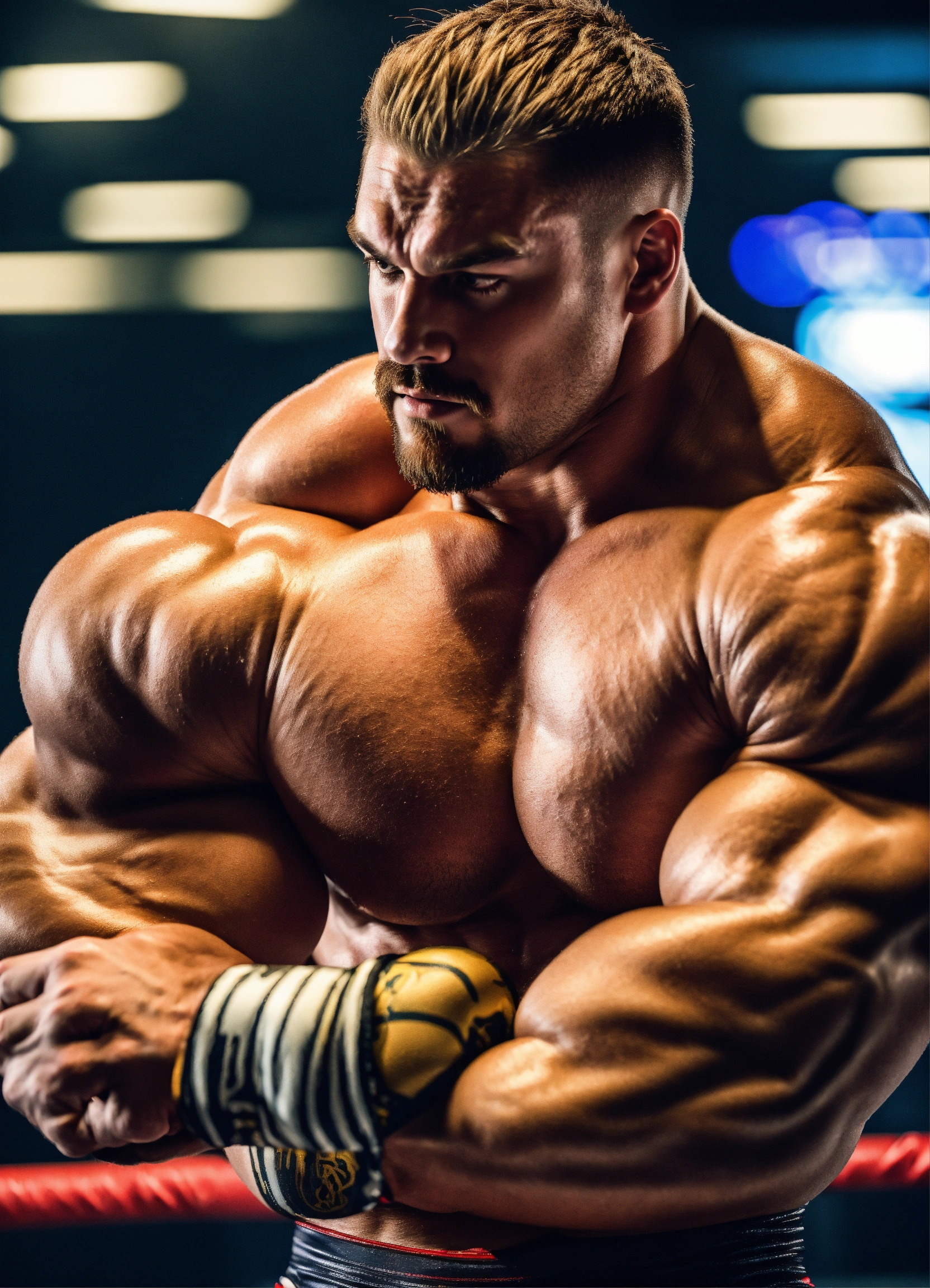 Lexica - 30-year-old wrestler with big muscles, bodybuilder, big, Ken ...