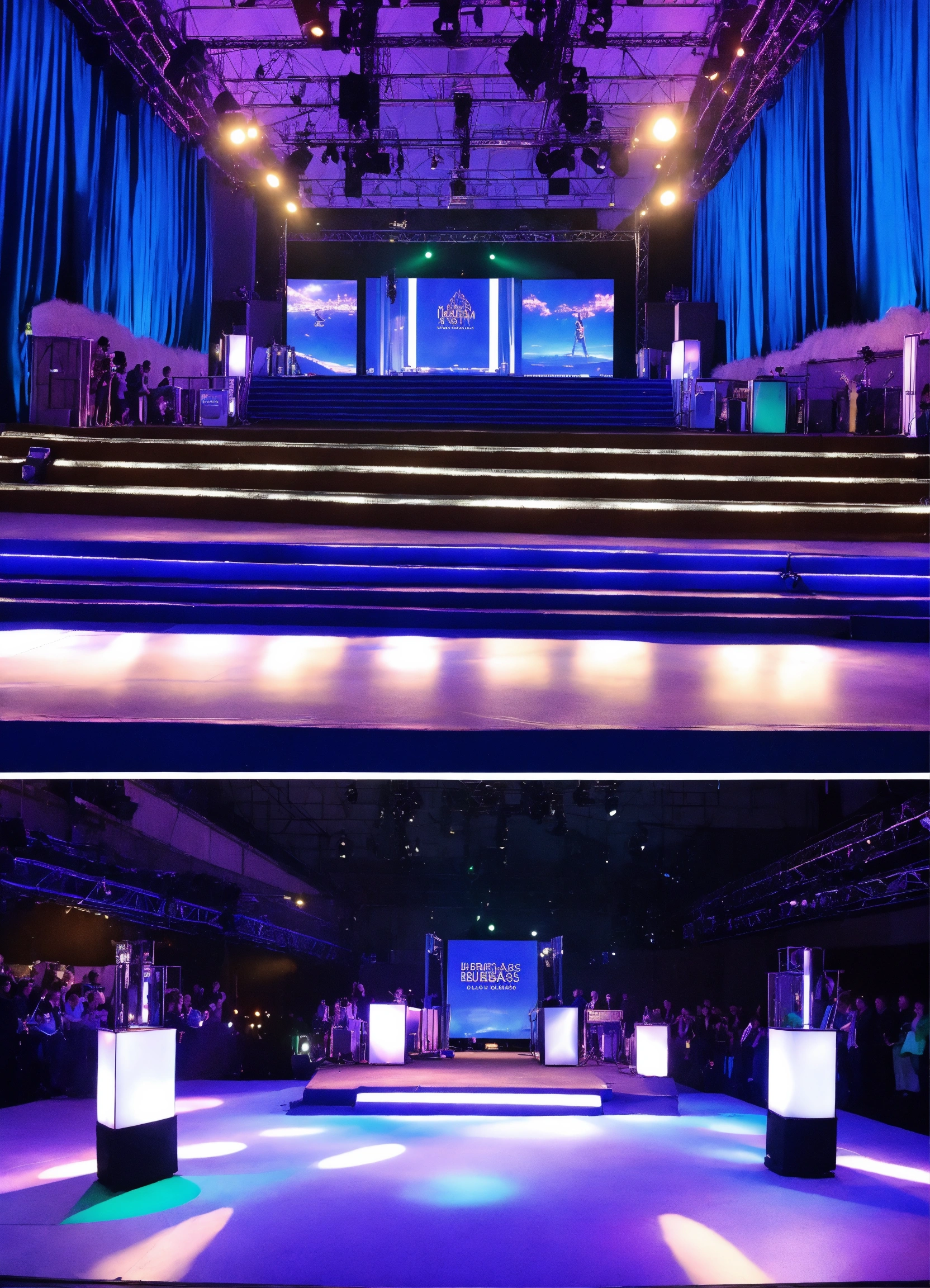 Lexica - Design a medium size outdoor prestigious stage for an awards ...