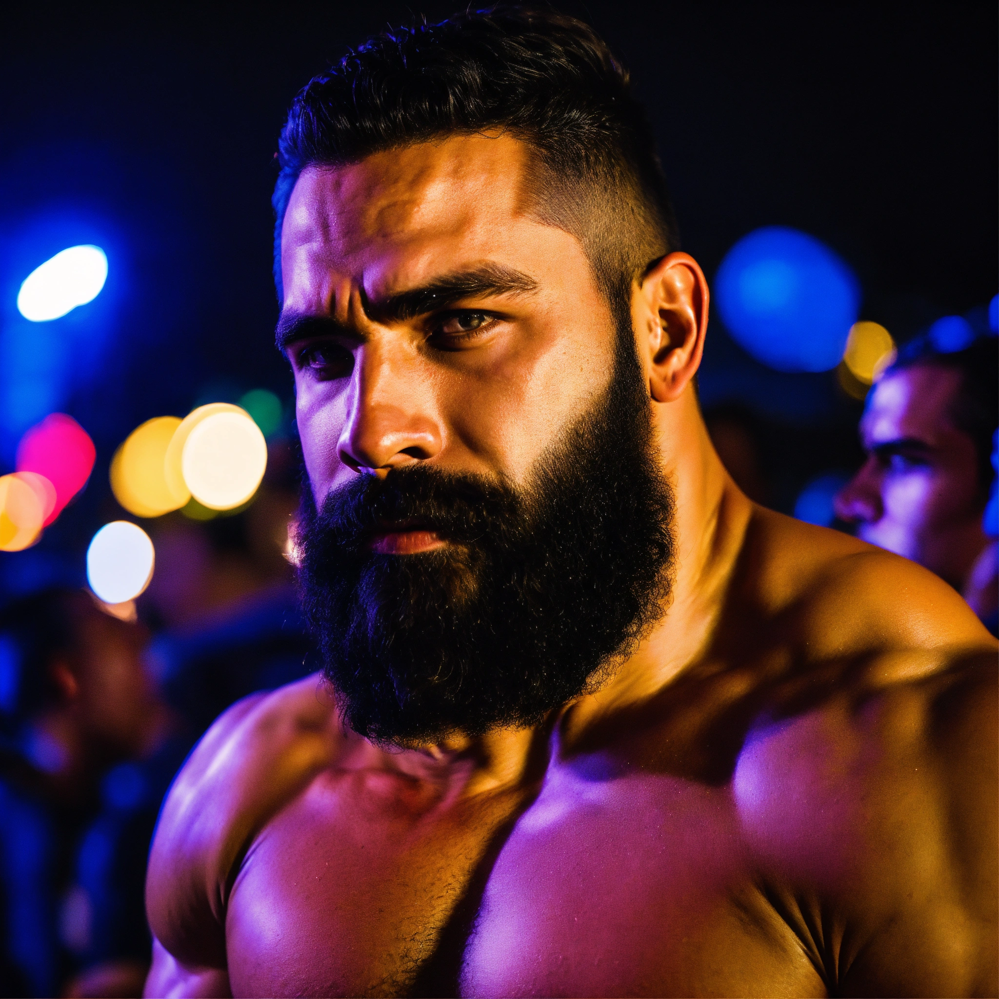 Lexica - 30-year-old hairy Costa Rican man with big muscles, big ...