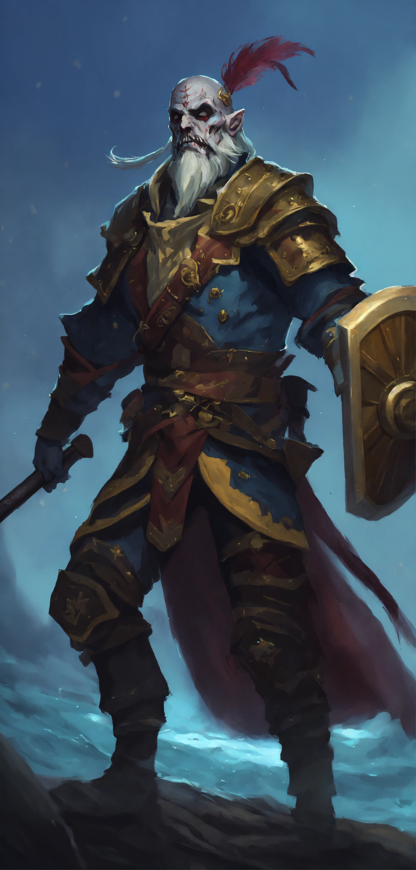 Lexica - Undead Duergar Sailor, digital painting