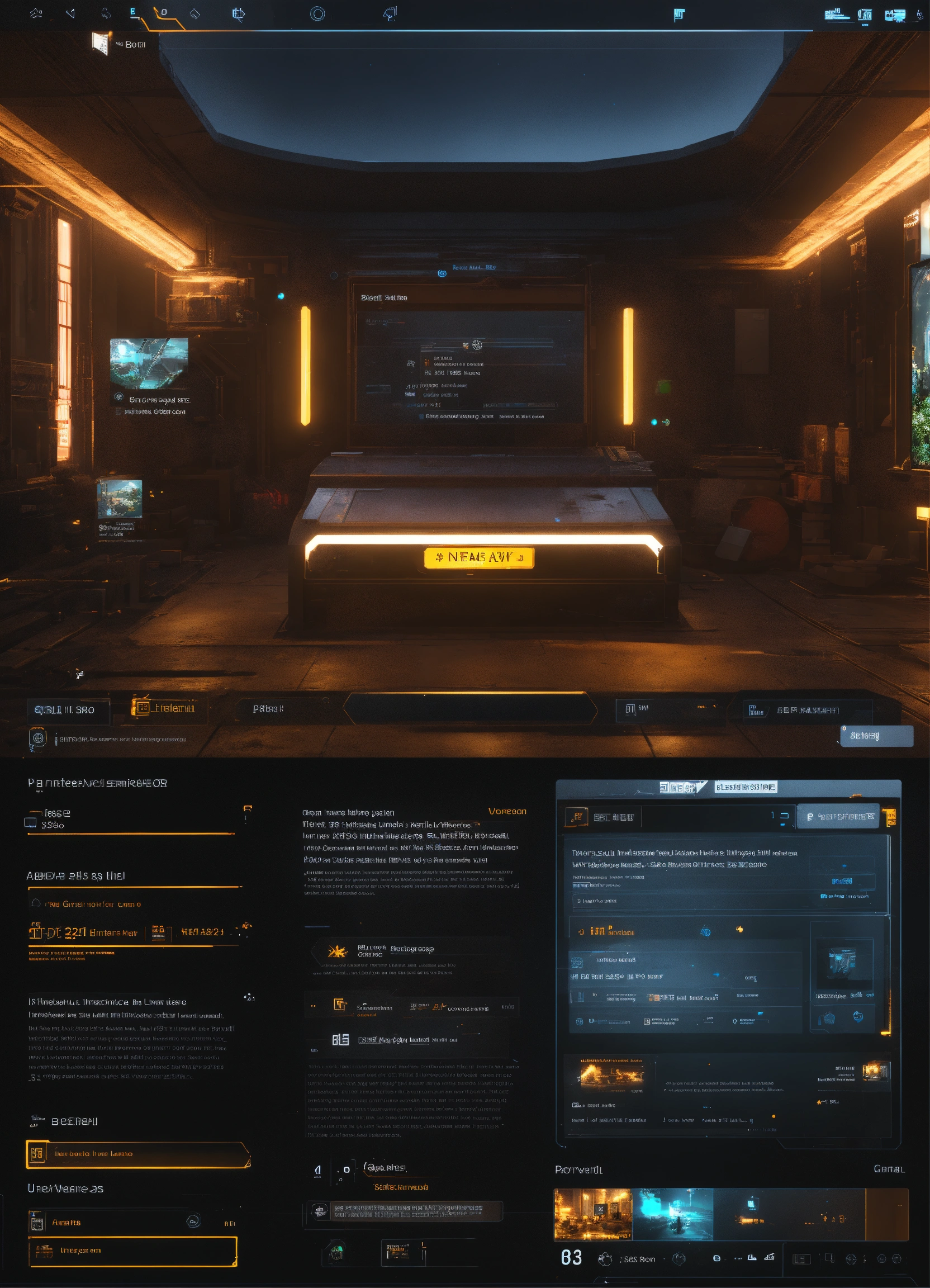 Lexica - 32K, unreal engine, interface ui, hud elements