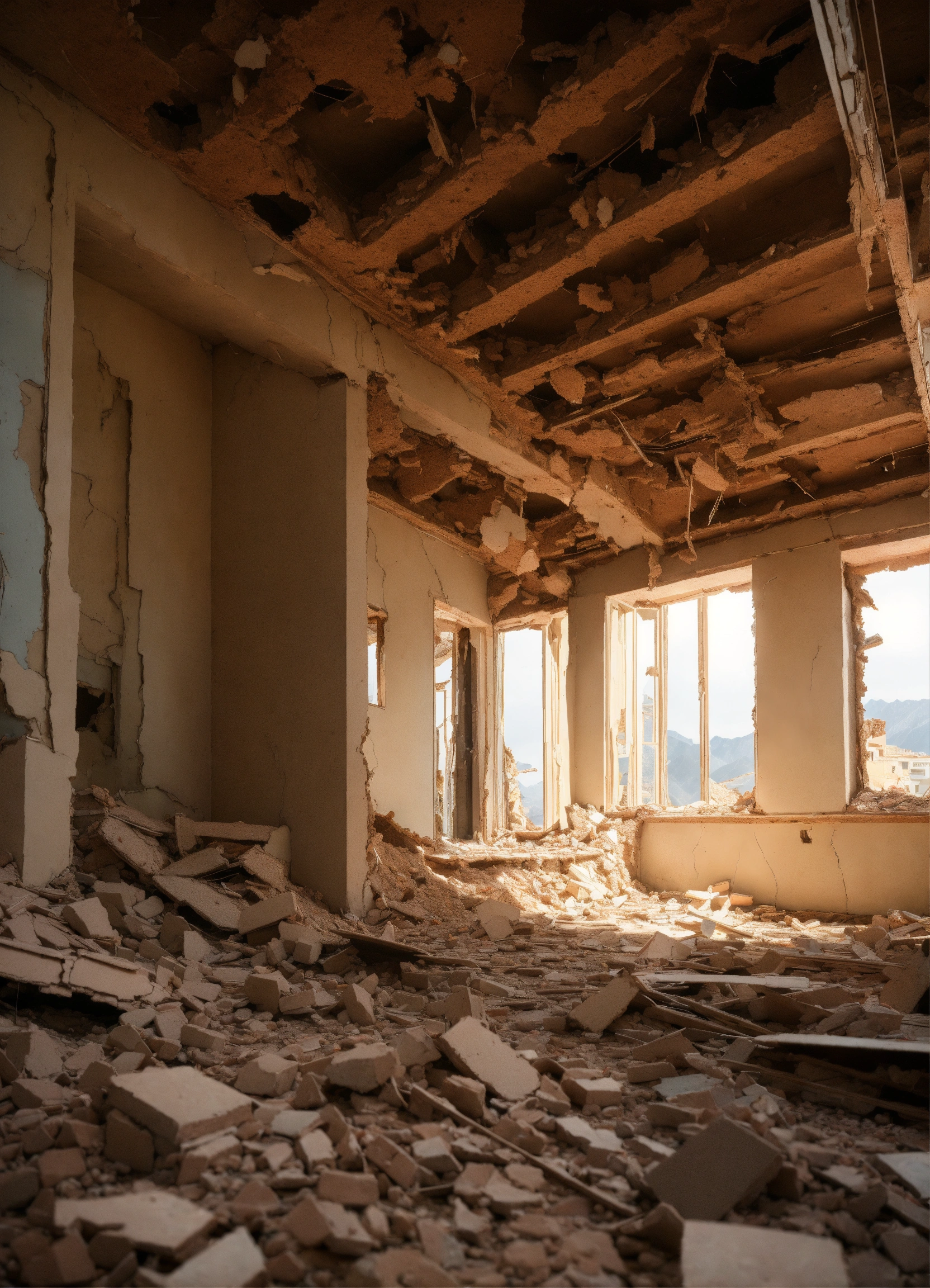 Lexica - Arthquake, buildings falling apart, desesperation, high ...