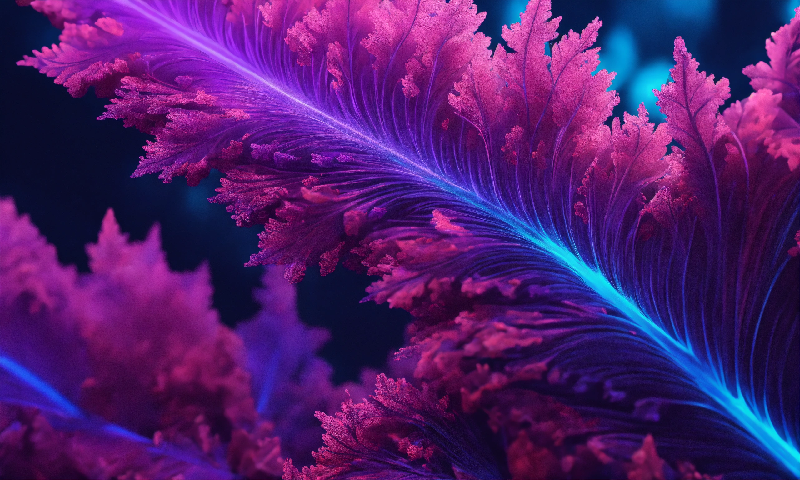 Lexica - Violet Blue fractals, 8K, super sharp, cinematic, vivid color ...