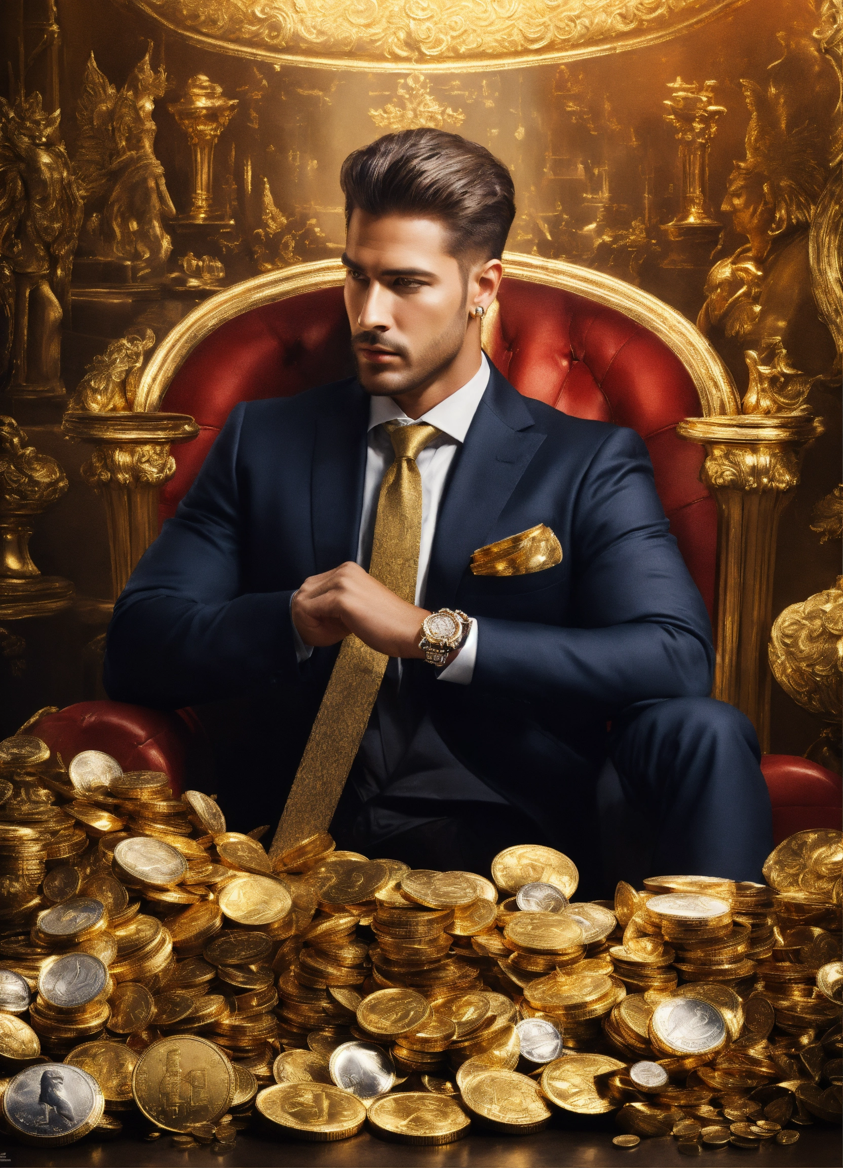 Lexica - Create a captivating design that conveys the theme of wealthy ...