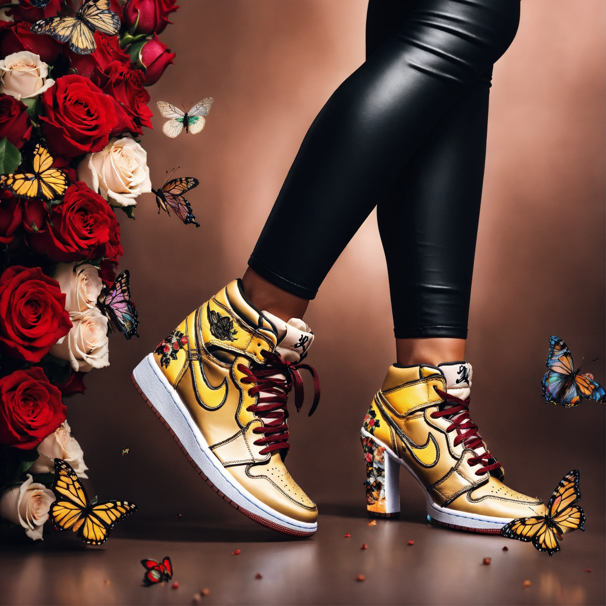 Lexica - A pair of women's beautiful legs wearing an expensive luxury ...