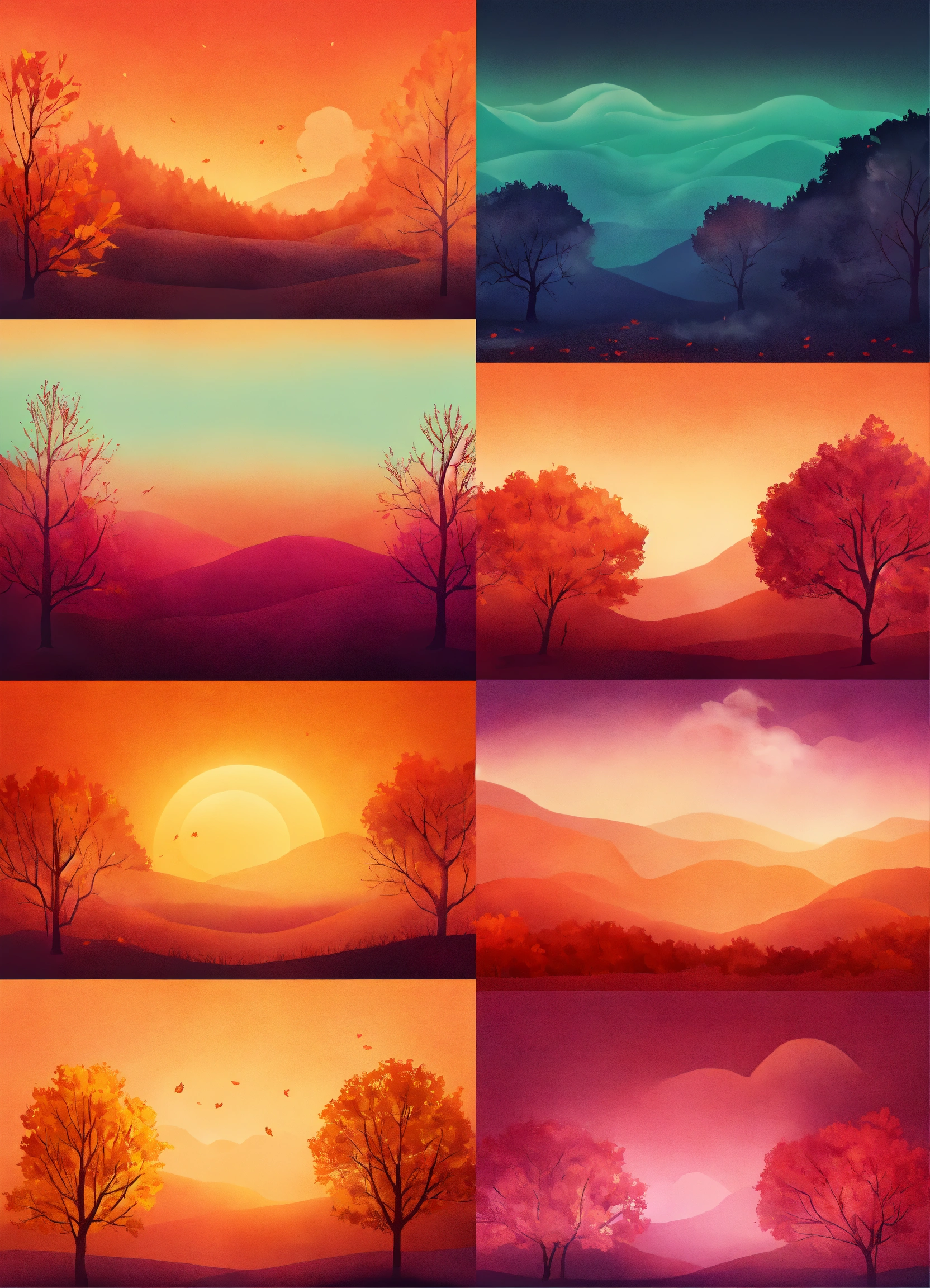 Lexica - Theme collection with smoke effect color gradients. Fall ...