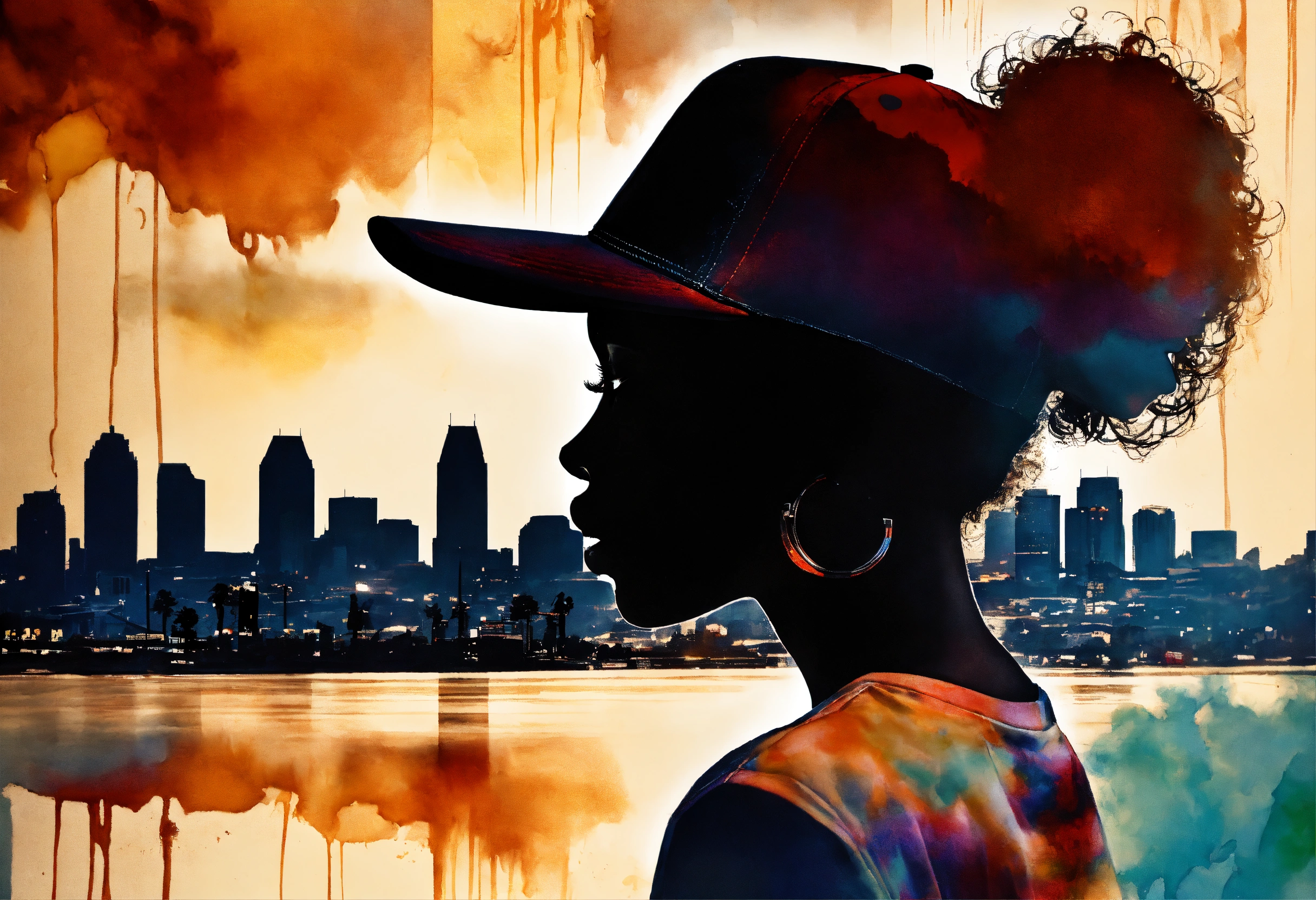 Lexica - Exquisite ink painting on a pure white paper background, where ...